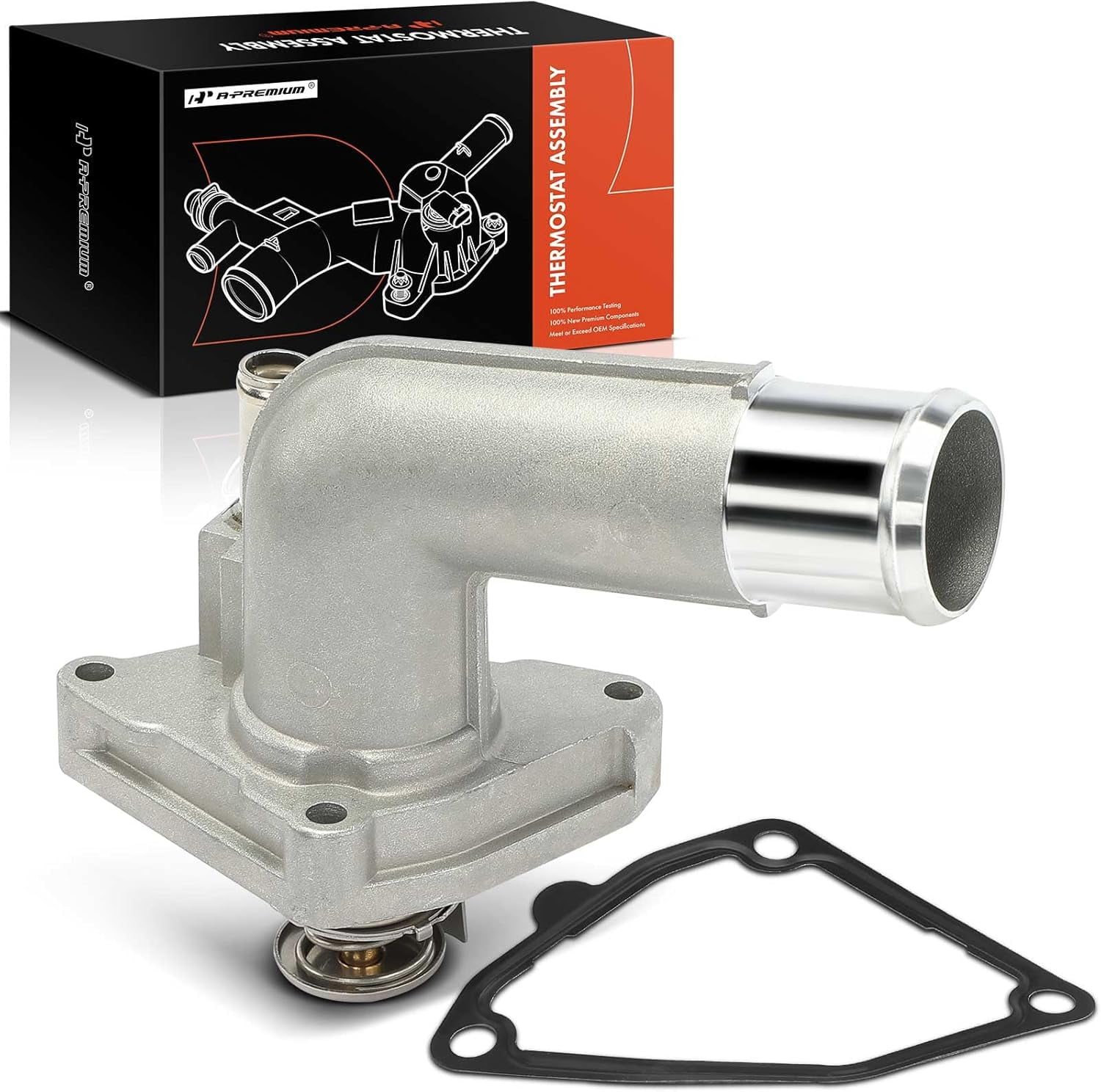 A-Premium Engine Coolant Thermostat and Housing Assembly with Gasket ...