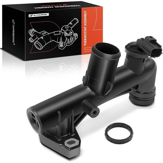 A-Premium Engine Coolant Water Outlet Thermostat Housing Assembly with ...