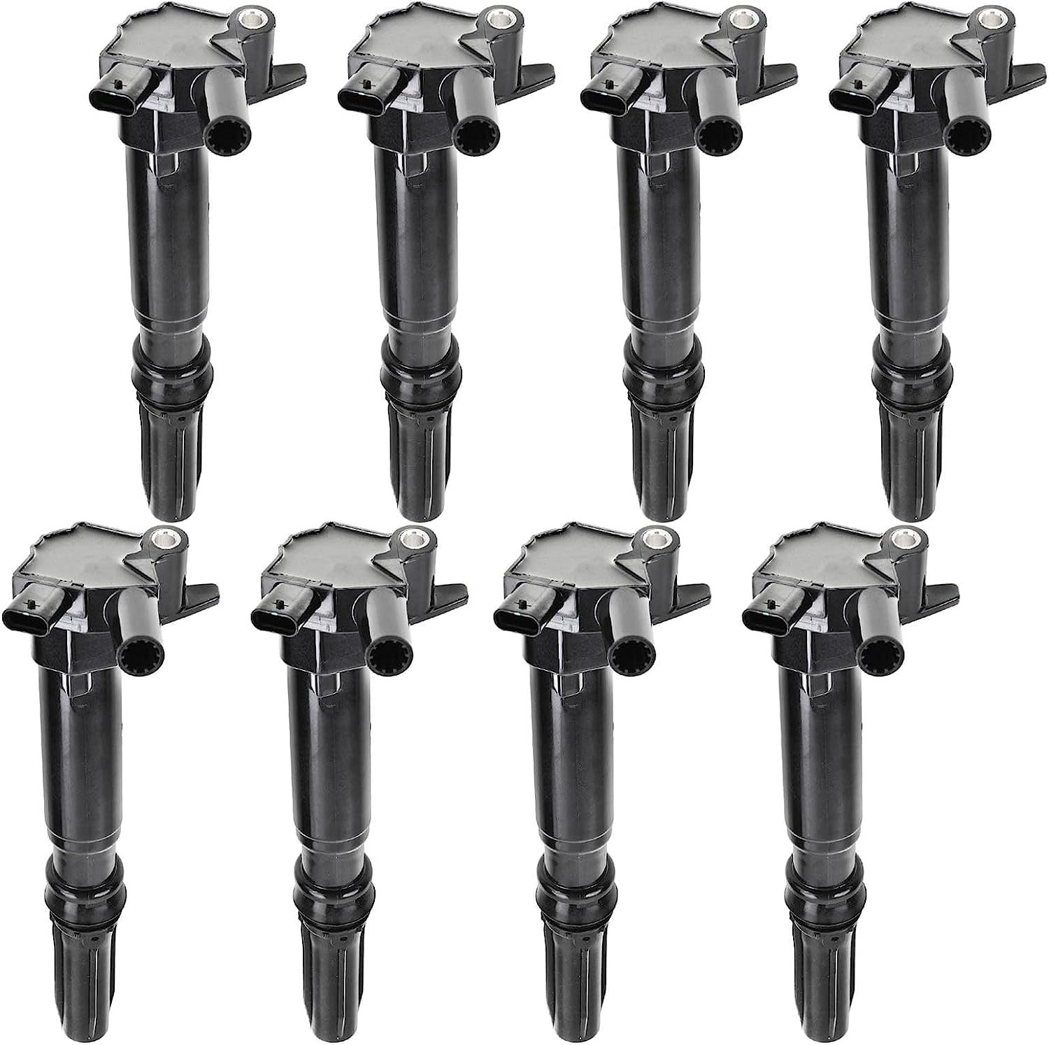 A-Premium Engine Ignition Coil Pack Compatible with Ford E-350 E-450 Super Duty 2018-2019, F-250 ...