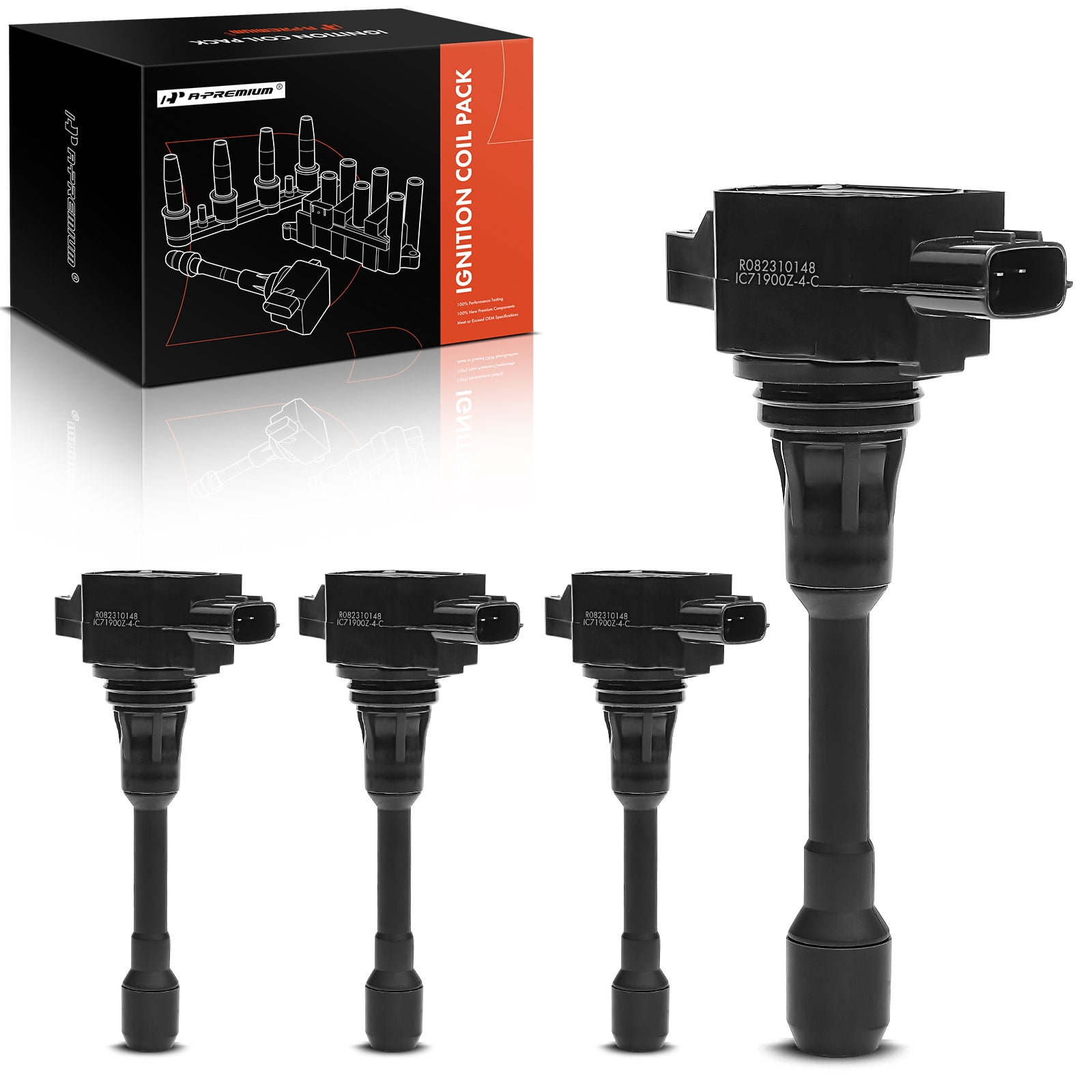 A-Premium Engine Ignition Coils Compatible with Nissan Versa 2012-2019 ...