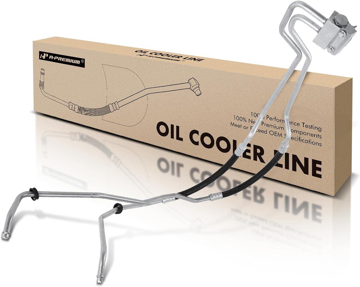 A-Premium Engine Oil Cooler Line Hose Assembly Compatible with ...