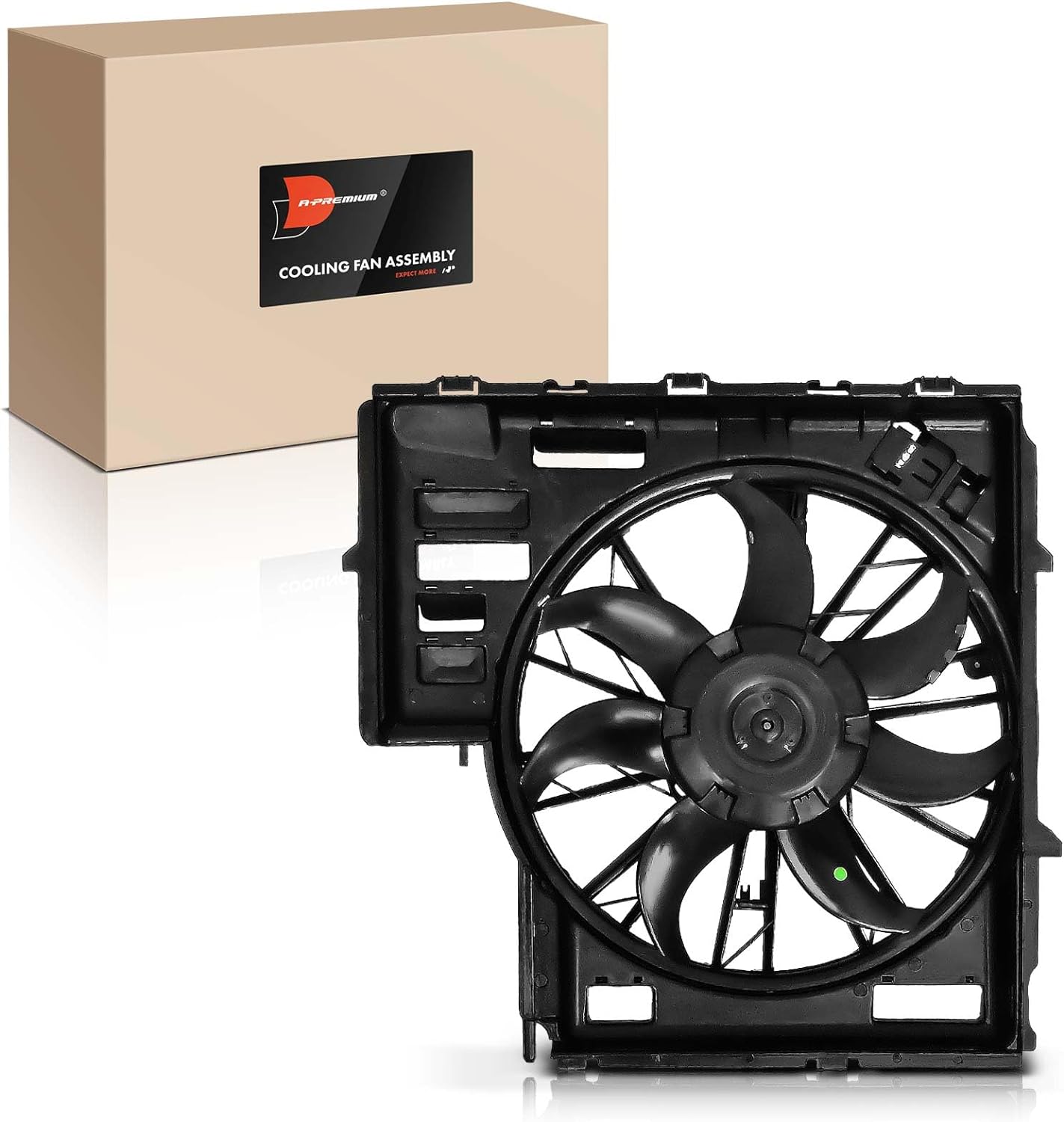 A-Premium Engine Radiator Cooling Fan Assembly with Brushless Motor ...
