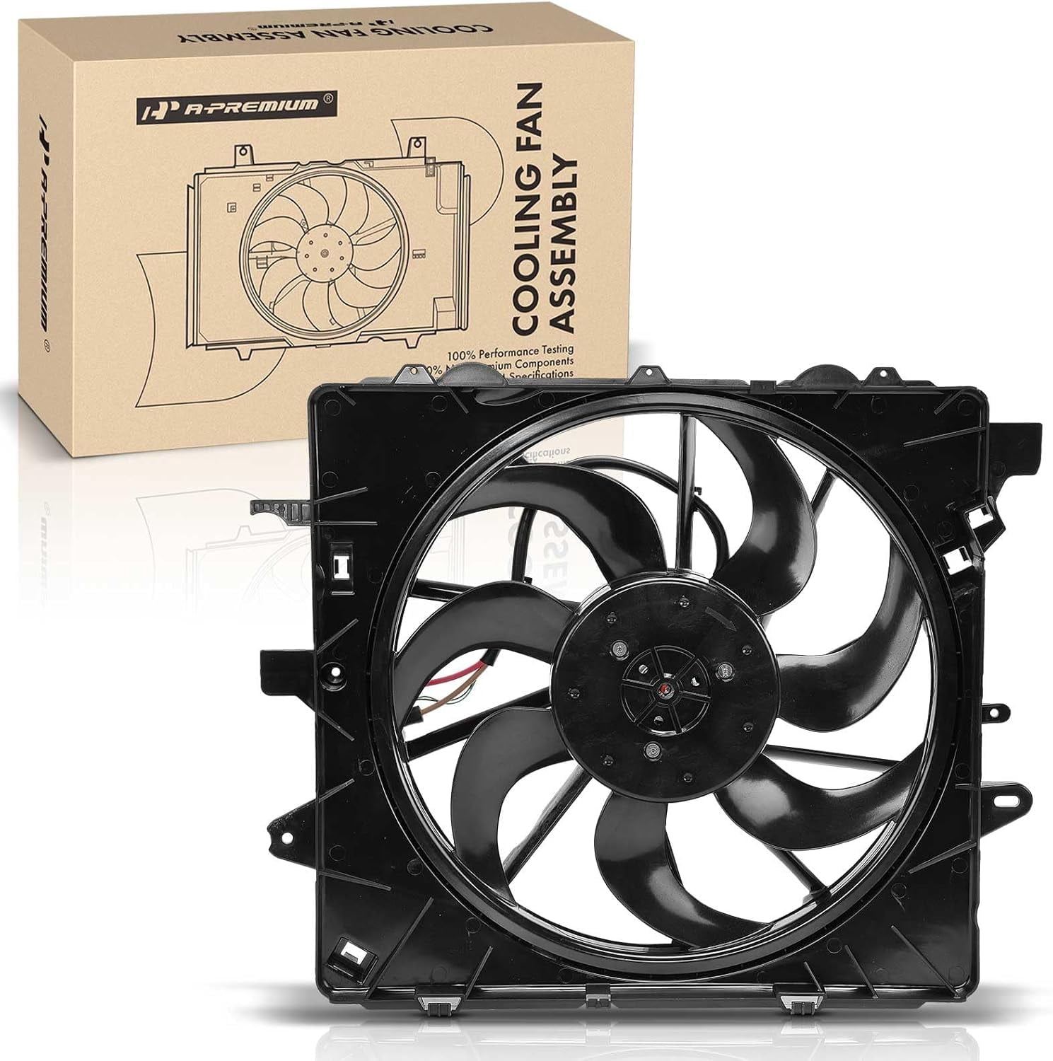 A-Premium Engine Radiator Cooling Fan Assembly with Brushless Motor ...