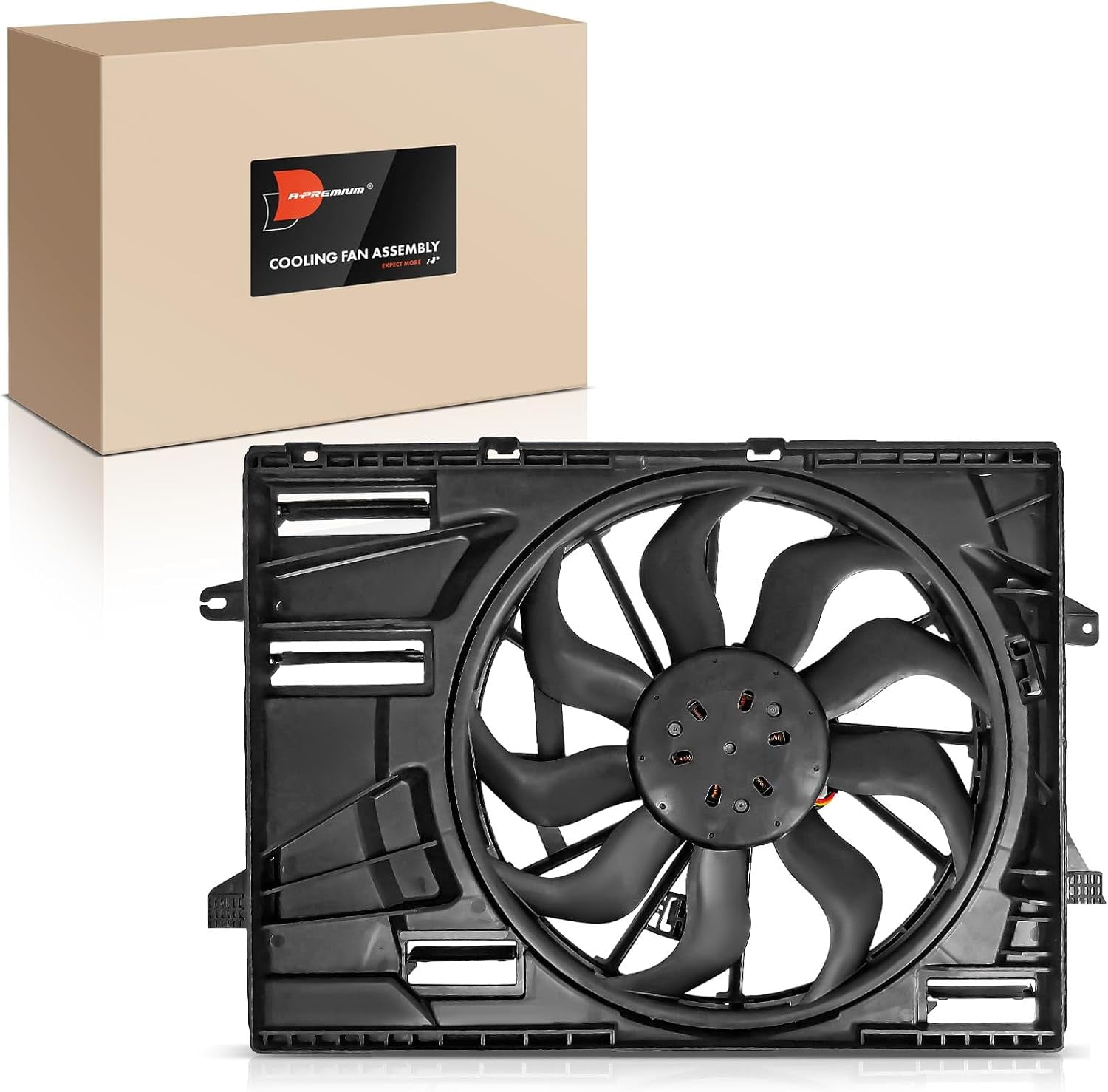 A-Premium Engine Radiator Cooling Fan Assembly with Brushless Motor ...
