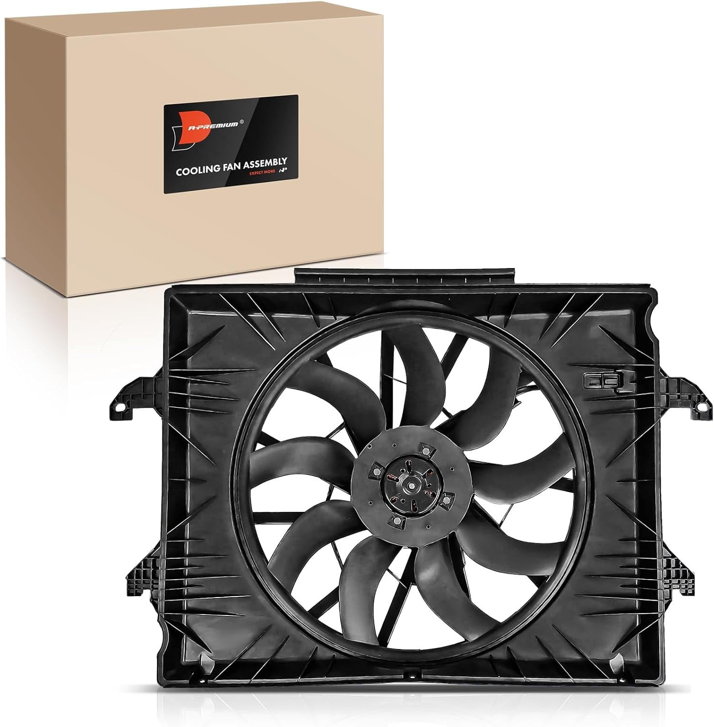 A-Premium Engine Radiator Cooling Fan Assembly with Brushless Motor ...