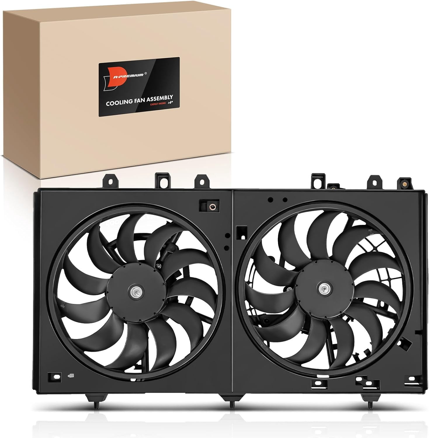 A-Premium Engine Radiator Cooling Fan Assembly with Brushless Motor ...