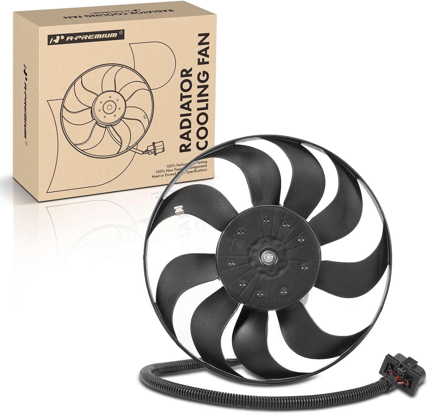 A-Premium Engine Radiator Cooling Fan Assembly Compatible with Audi TT ...