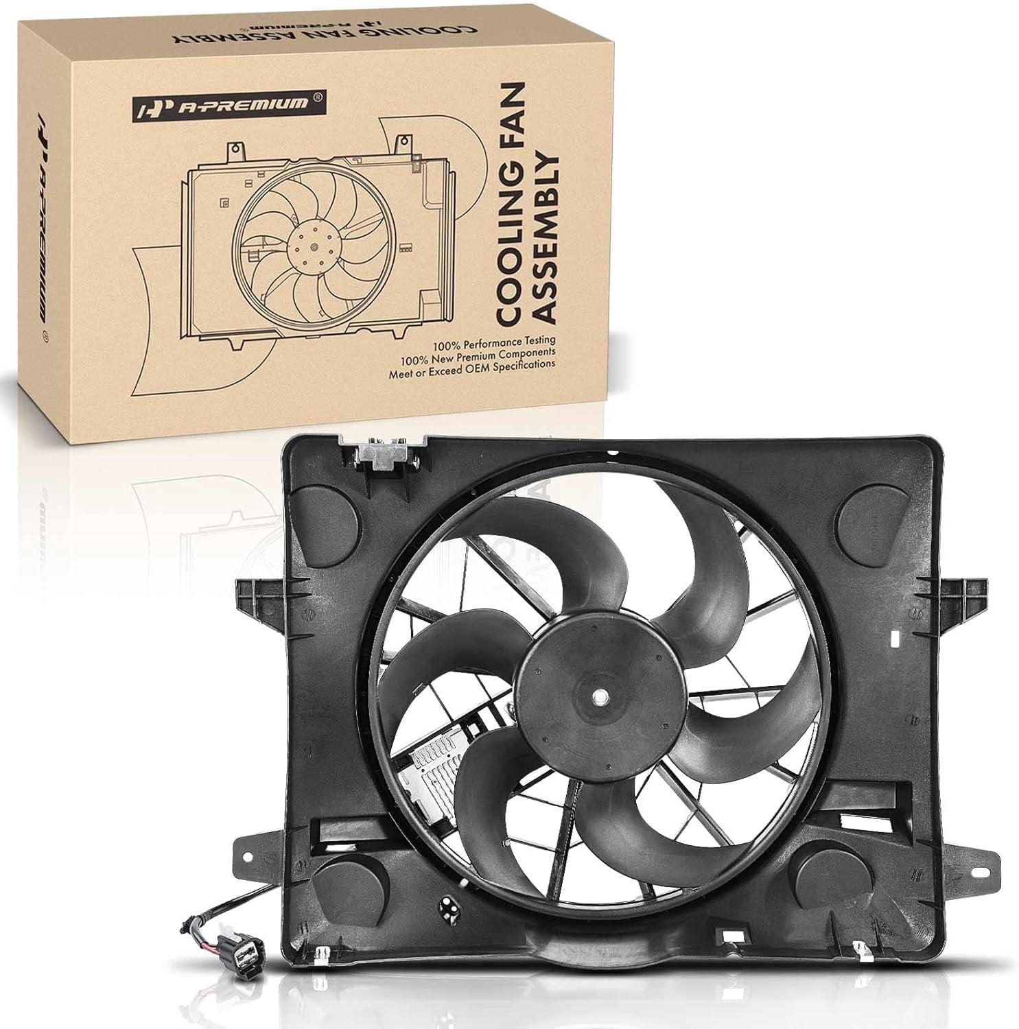 A-Premium Engine Radiator Cooling Fan Assembly Compatible with Ford ...