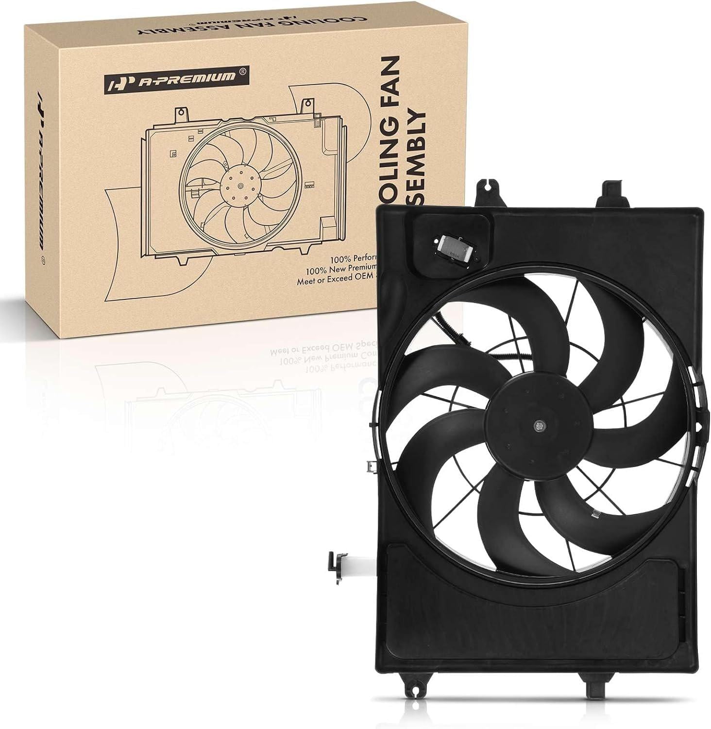 A-Premium Engine Radiator Cooling Fan Assembly Compatible with Kia Soul ...