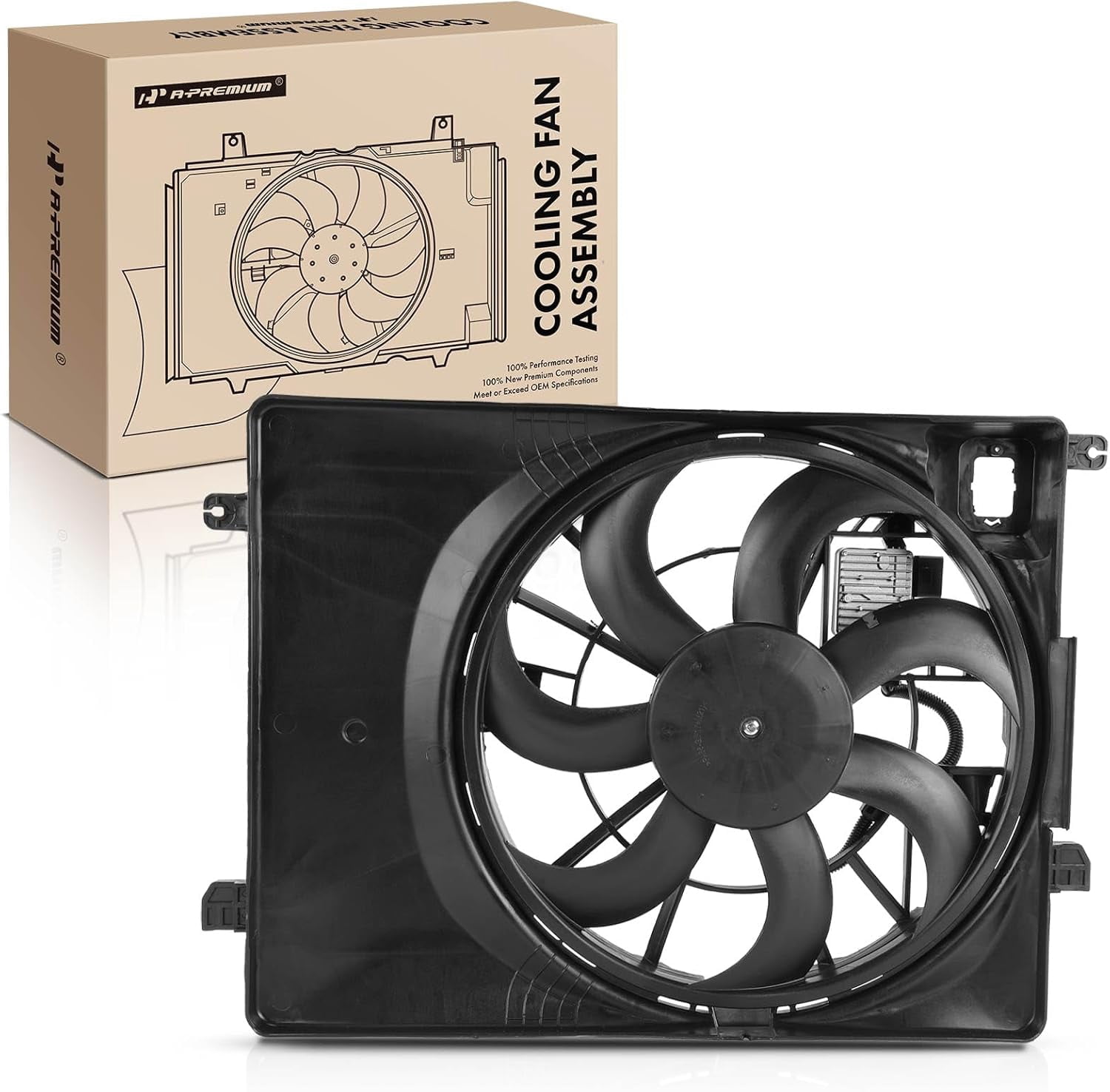 A-Premium Engine Radiator Cooling Fan Assembly Compatible with Select ...