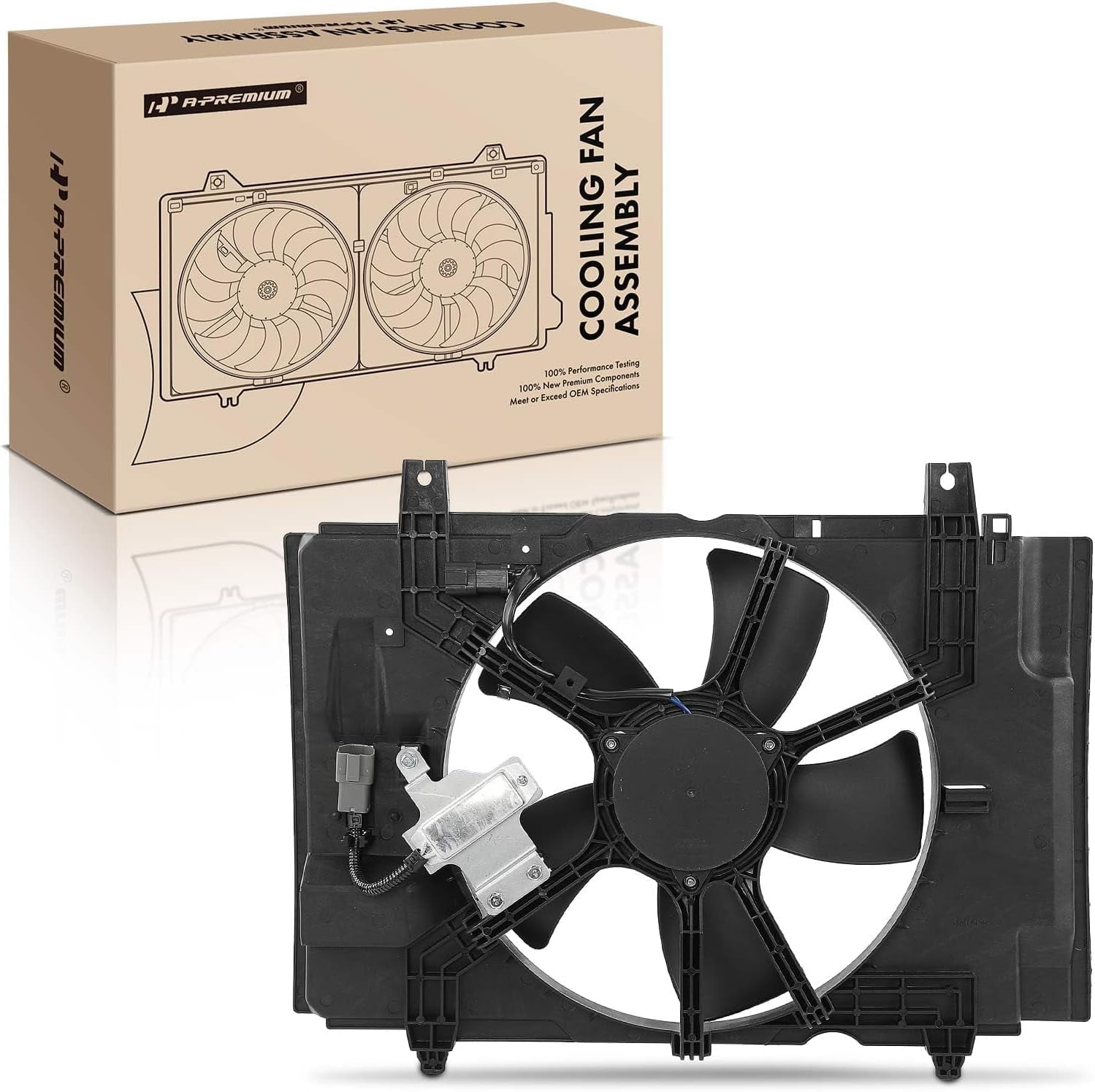 A-Premium Engine Radiator Cooling Fan Assembly Compatible with Nissan ...