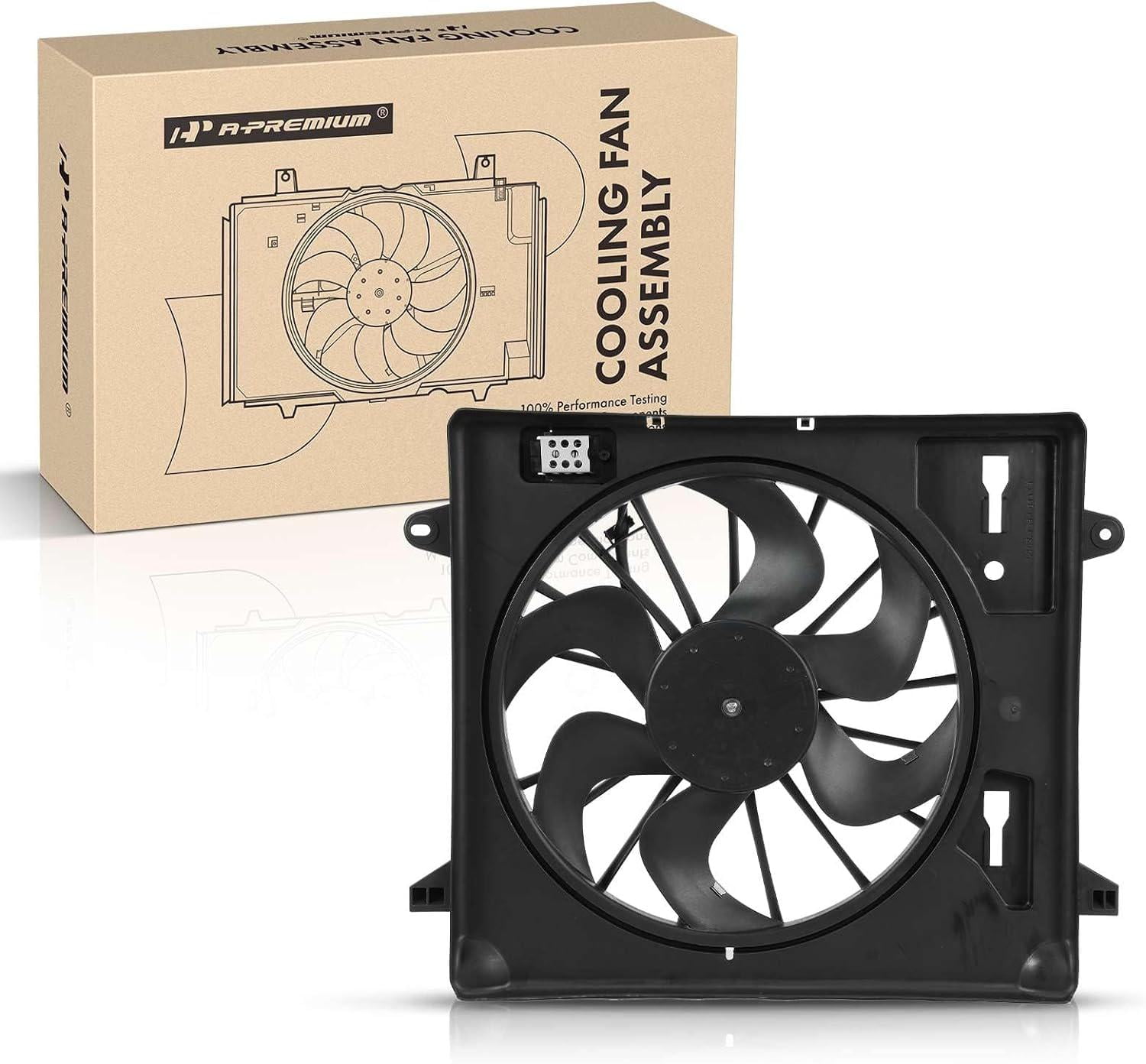 A-Premium Engine Radiator Cooling Fan Assembly with Shroud and Air ...