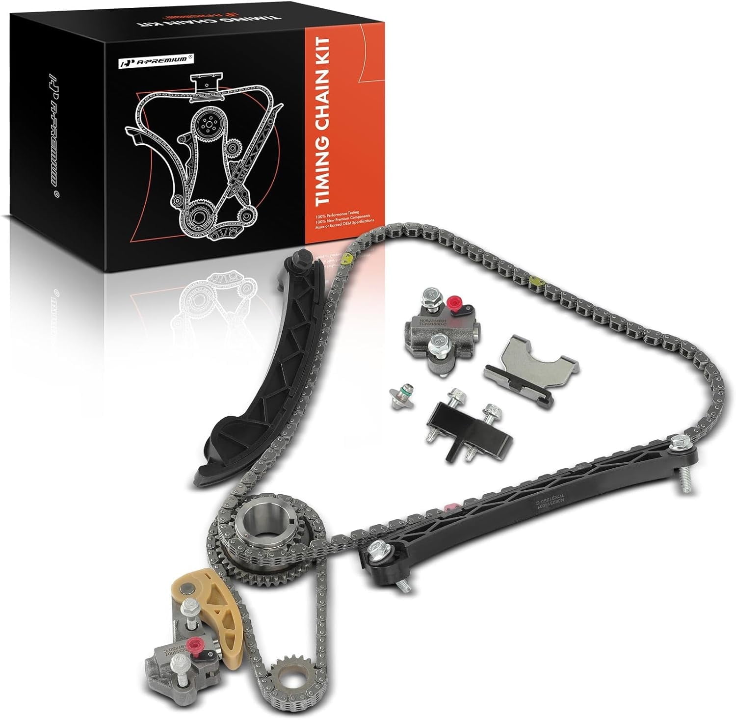 A-Premium Engine Timing Chain Kit W/Sprocket & Tensioner & Guide ...