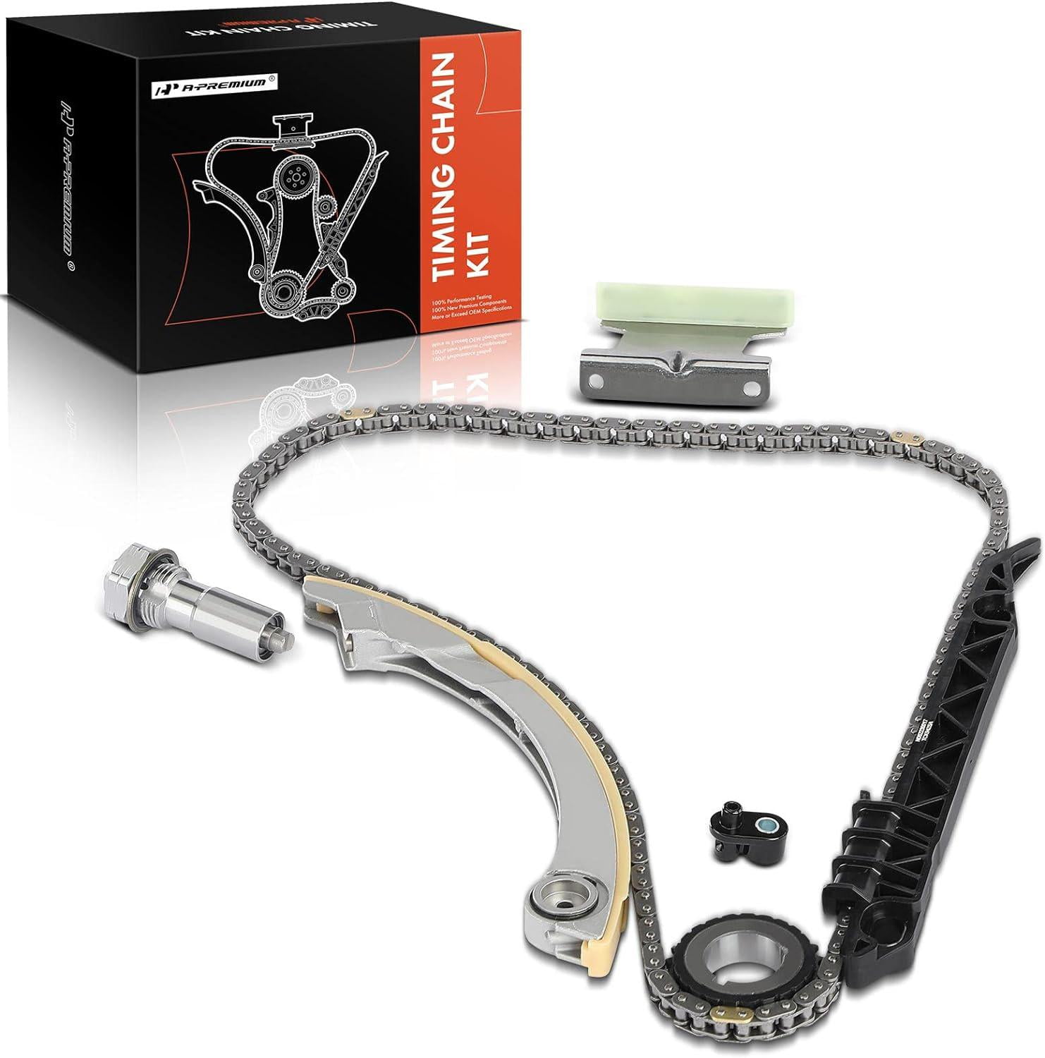 A-Premium Engine Timing Chain Kit W/Tensioner [fit DOHC, 4Cyl 2.0 2.2 2 ...