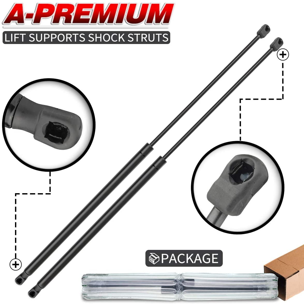 A-Premium Front Bonnet Hood Lift Supports Shock Struts Replacement for ...
