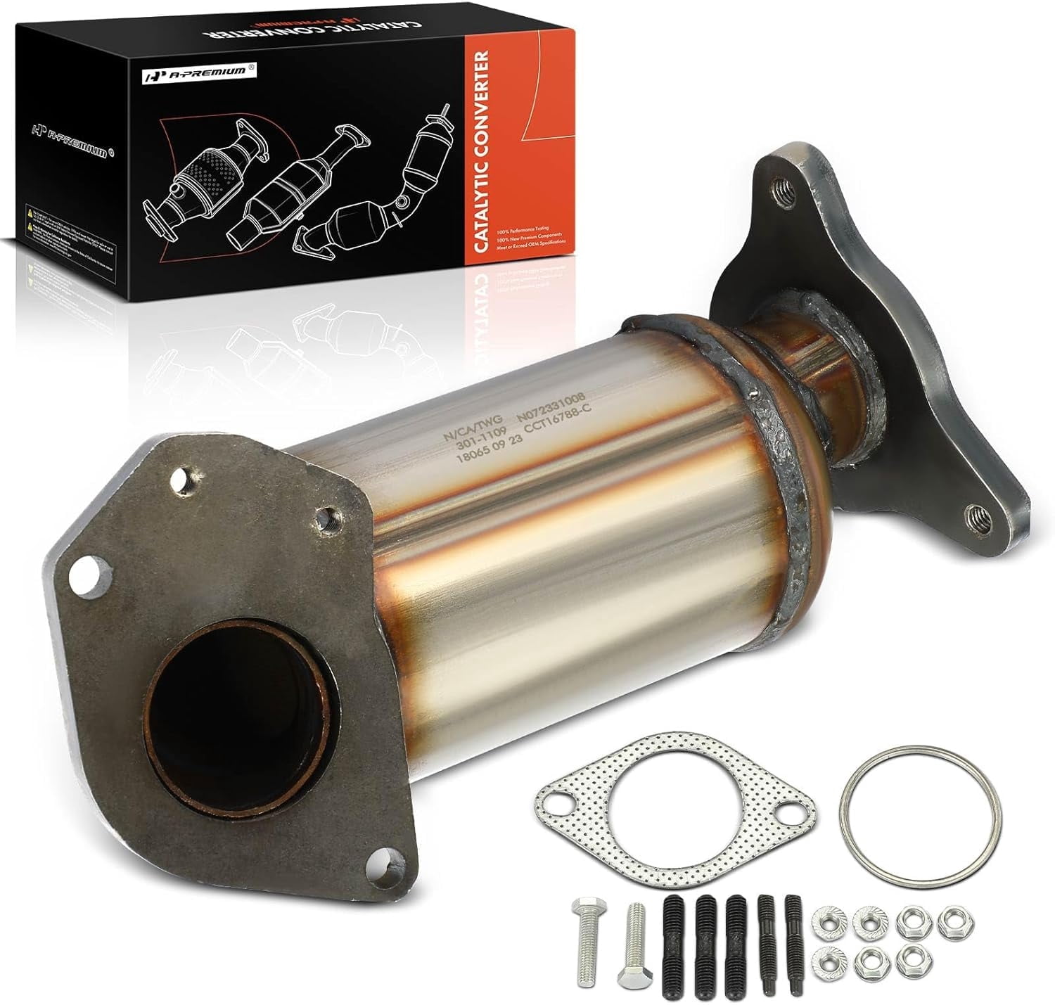 A-Premium Front Catalytic Converter Kit Direct-Fit Compatible with ...