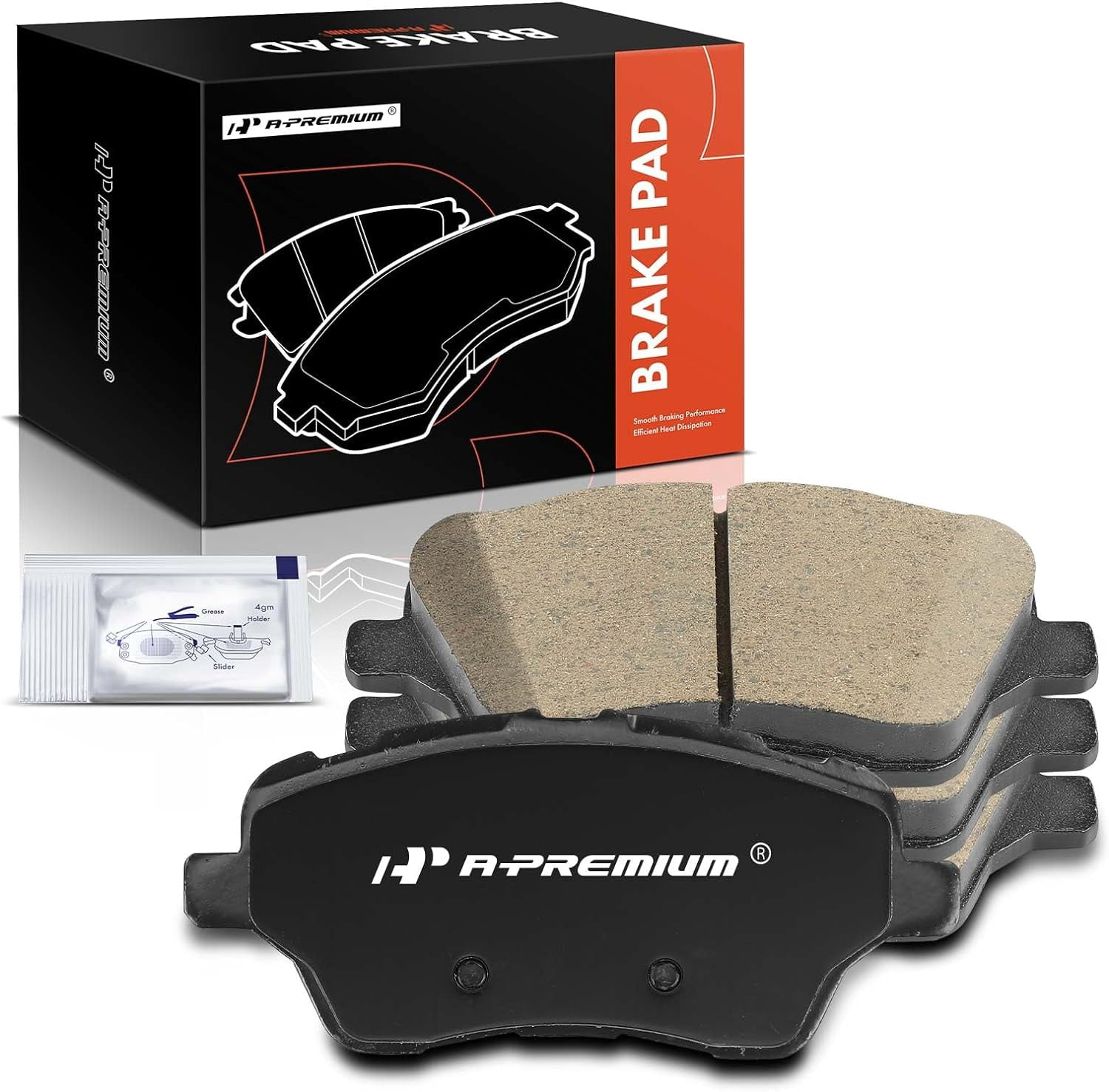A-Premium Front Ceramic Disc Brake Pads Set Compatible with Ford Fiesta ...