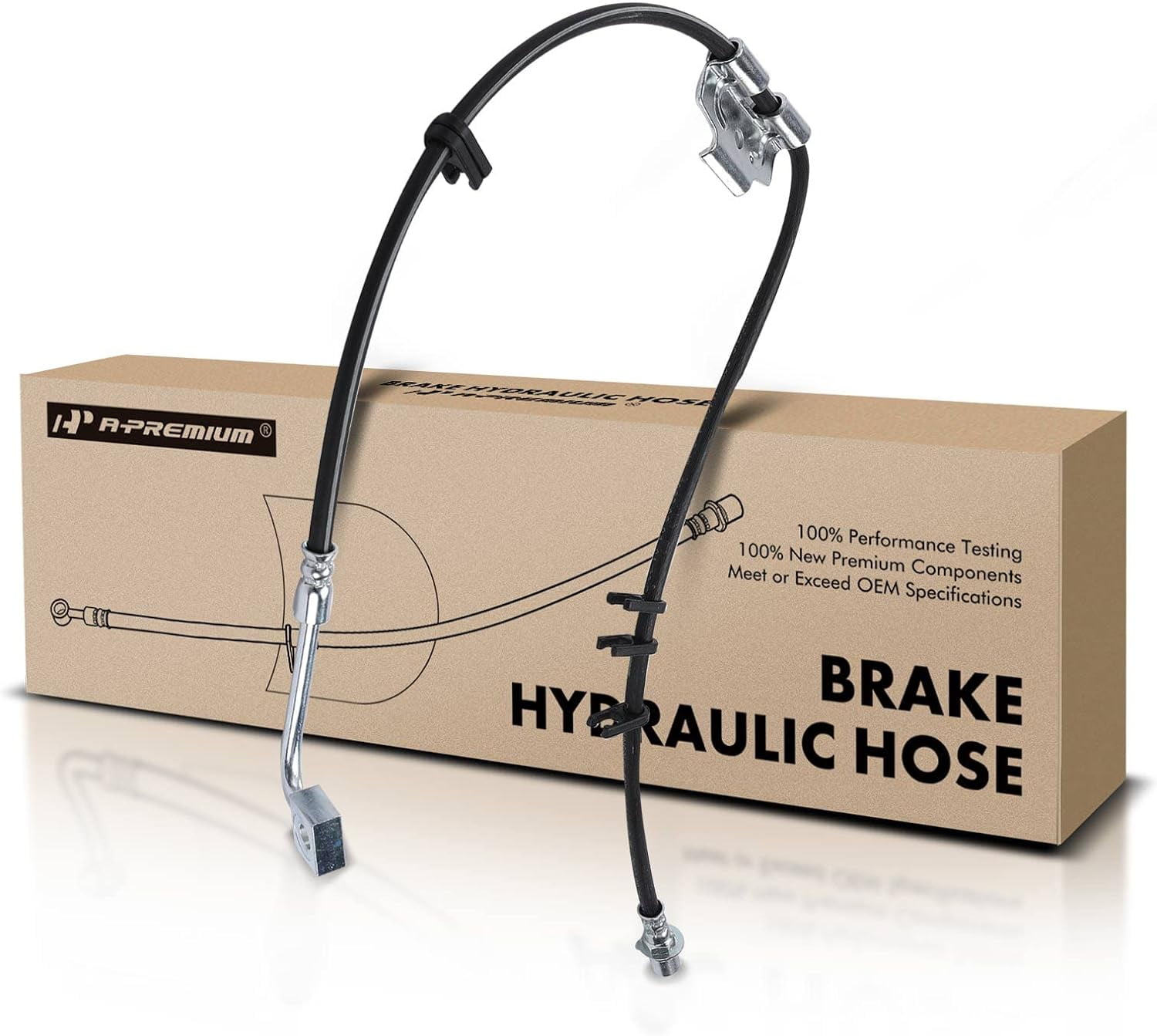 A-Premium Front Driver Brake Hydraulic Hose Compatible with Select ...