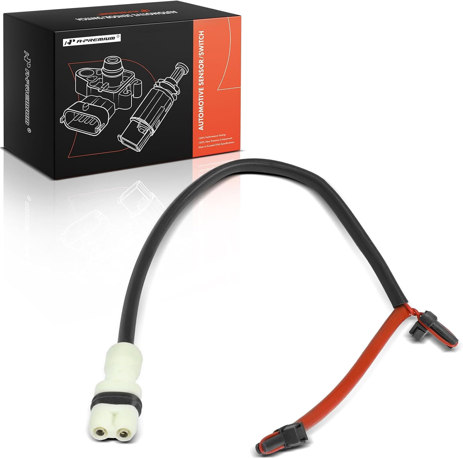 A-Premium Front Driver or Passenger Brake Pad Wear Sensor Compatible ...