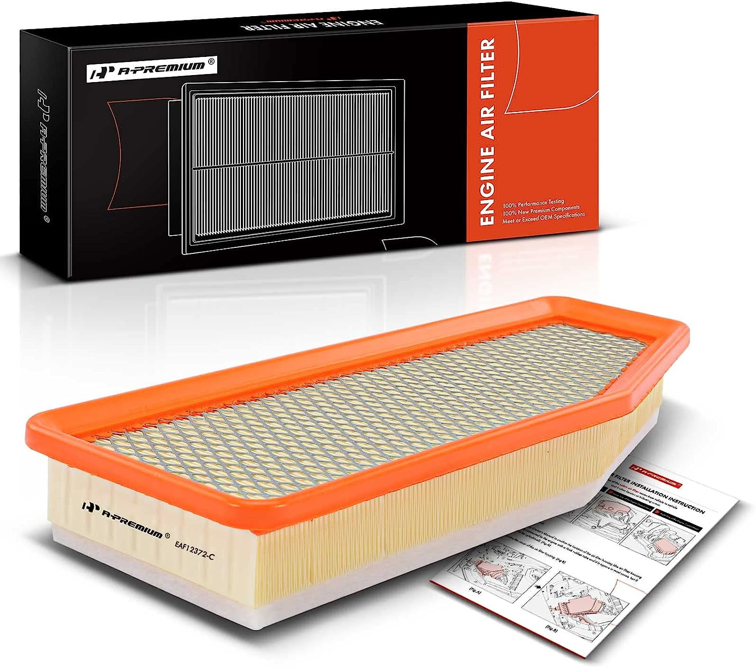 A-Premium Front Engine Air Filter Compatible with Jeep Cherokee 2019 ...