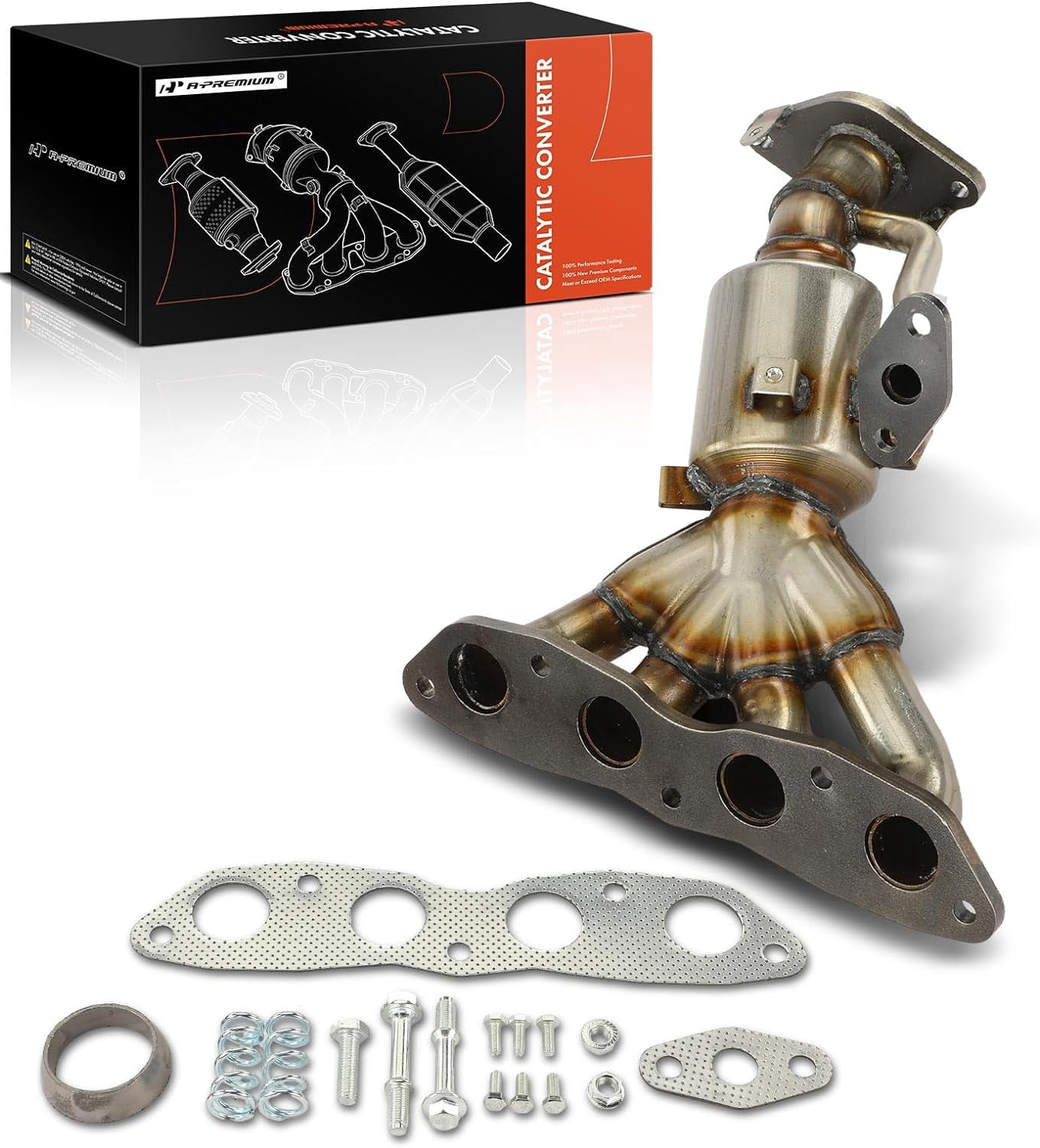 A-Premium Front Exhaust Manifold Catalytic Converter Kit Direct-Fit ...