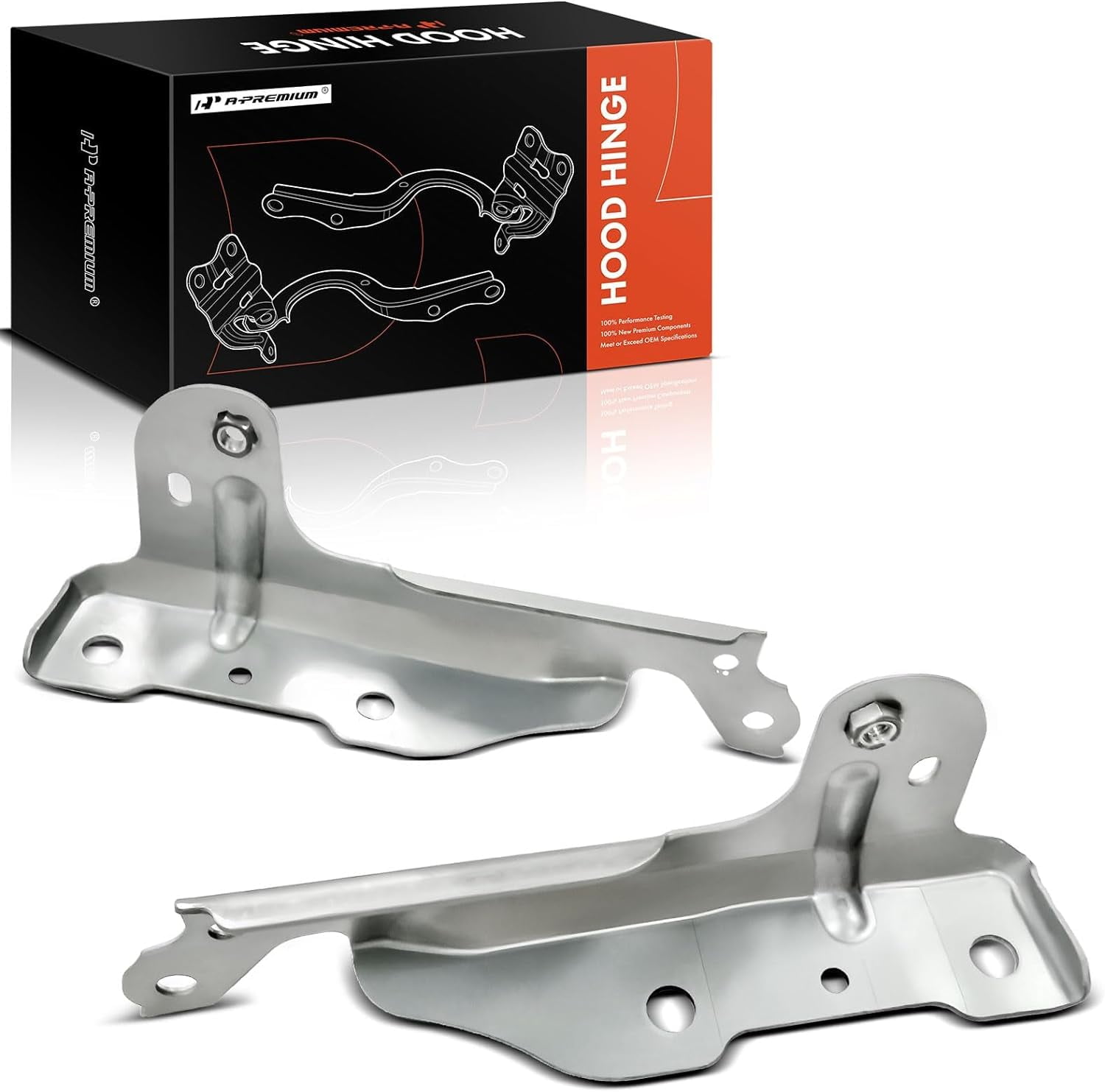 A-Premium Front Hood Hinges Compatible with Chevrolet Silverado 1500 ...