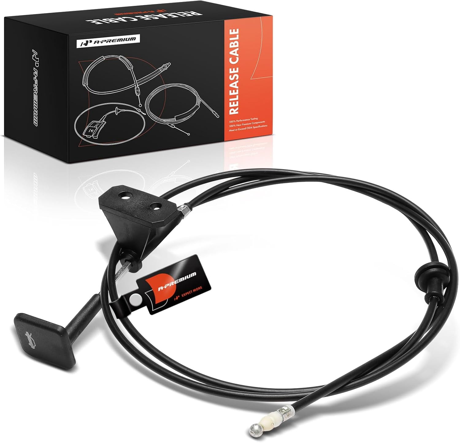 A-Premium Front Hood Latch Release Cable with Handle Compatible with ...