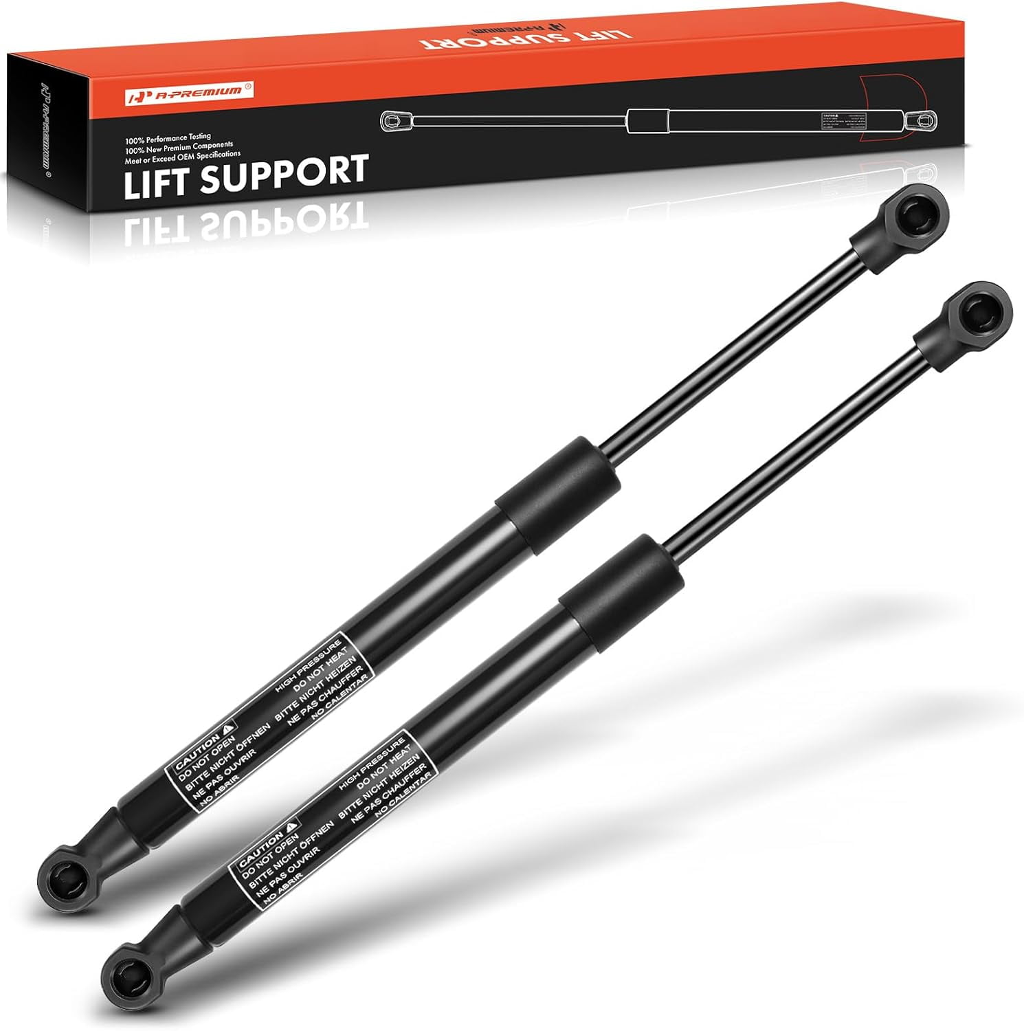 A-Premium Front Hood Lift Supports Shock Struts Compatible with Select ...