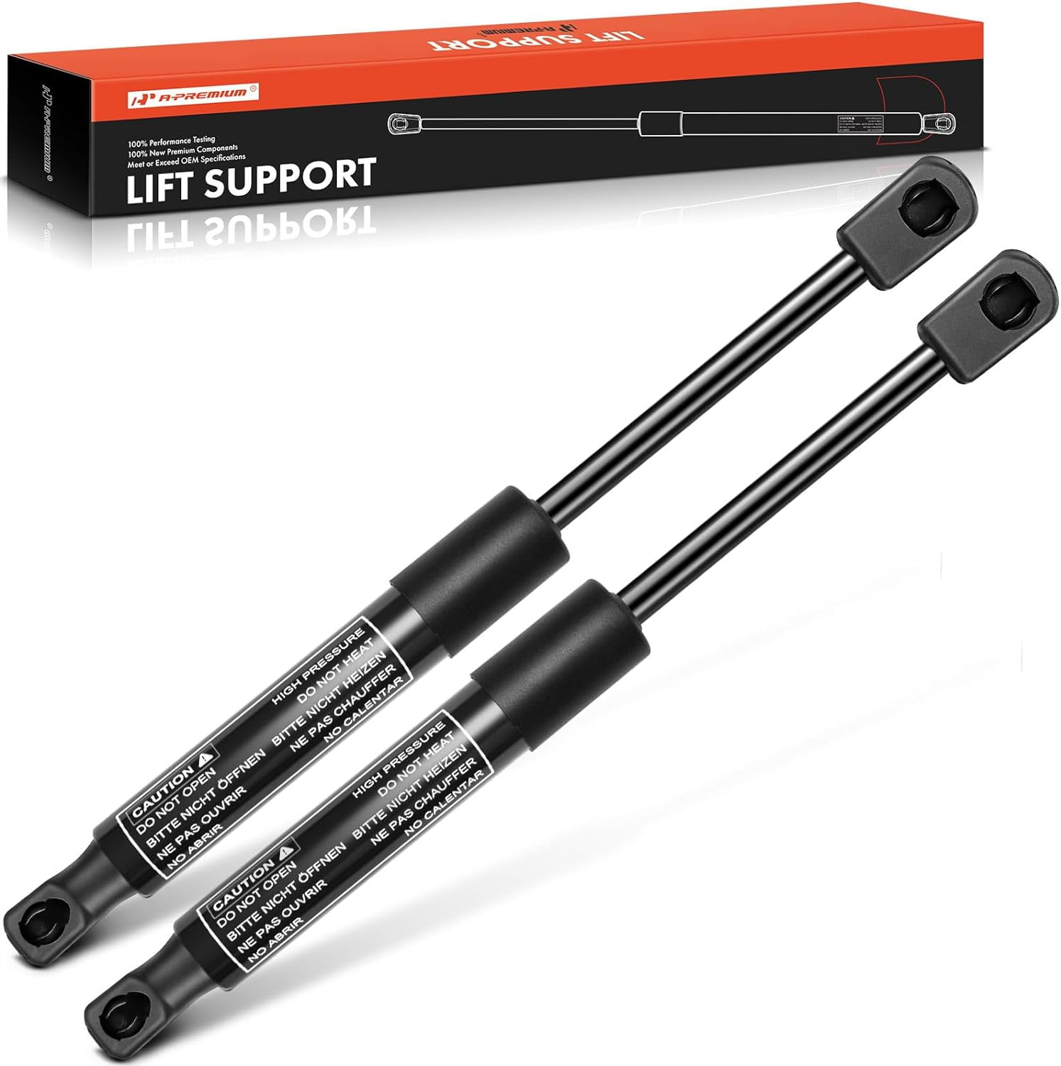 A-Premium Front Hood Lift Supports Shock Struts Compatible with Select ...