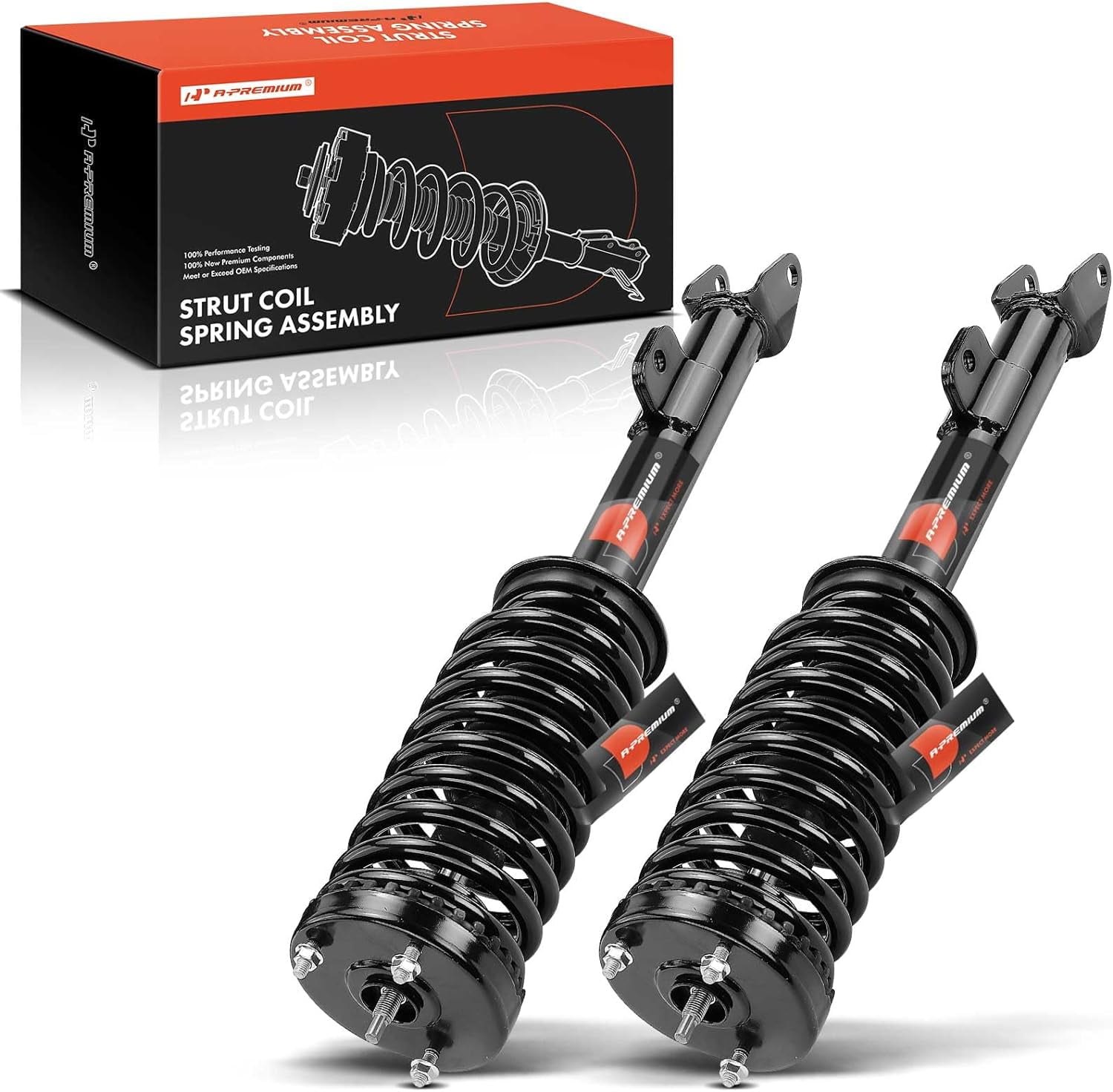 A-Premium Front Pair (2) Complete Strut and Coil Spring Assembly ...