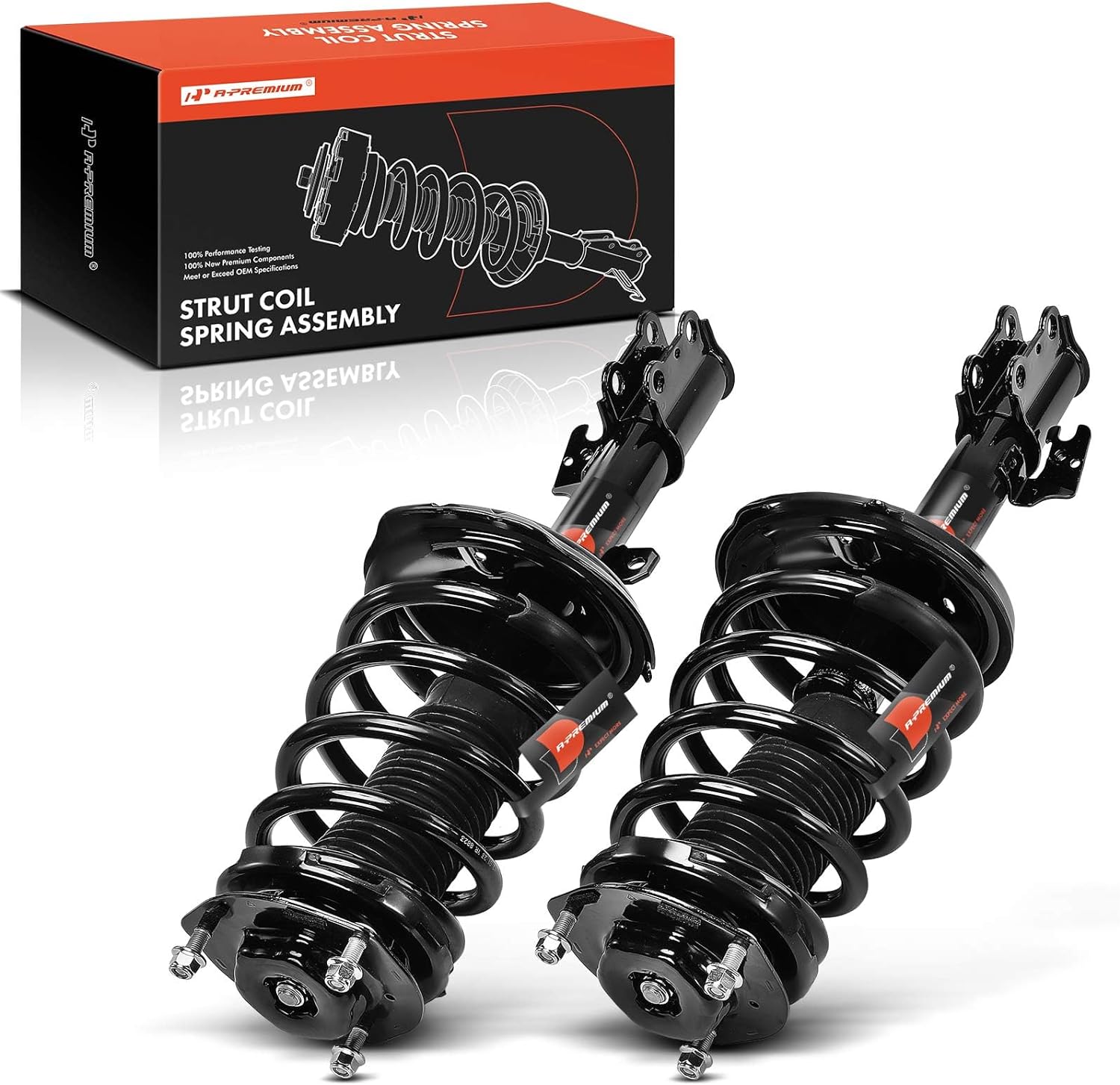 A-Premium Front Pair (2) Complete Strut and Coil Spring Assembly ...