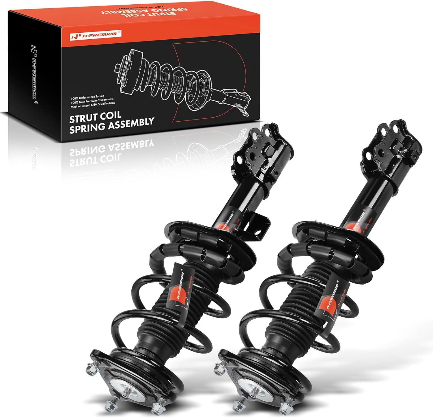 A-Premium Front Pair (2) Shock Absorber Compatible with Kia Forte 2014 ...
