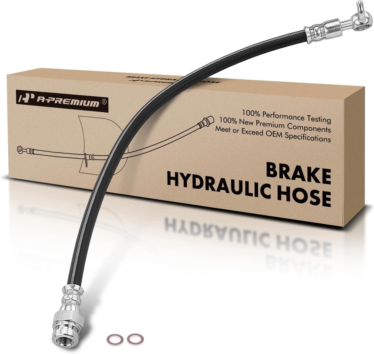 A-Premium Front Passenger Brake Hydraulic Hose Compatible with Mazda ...