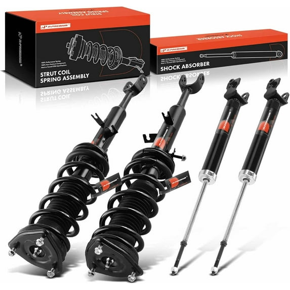 A-Premium Front and Rear Shock Complete Strut & Coil Spring Assembly ...