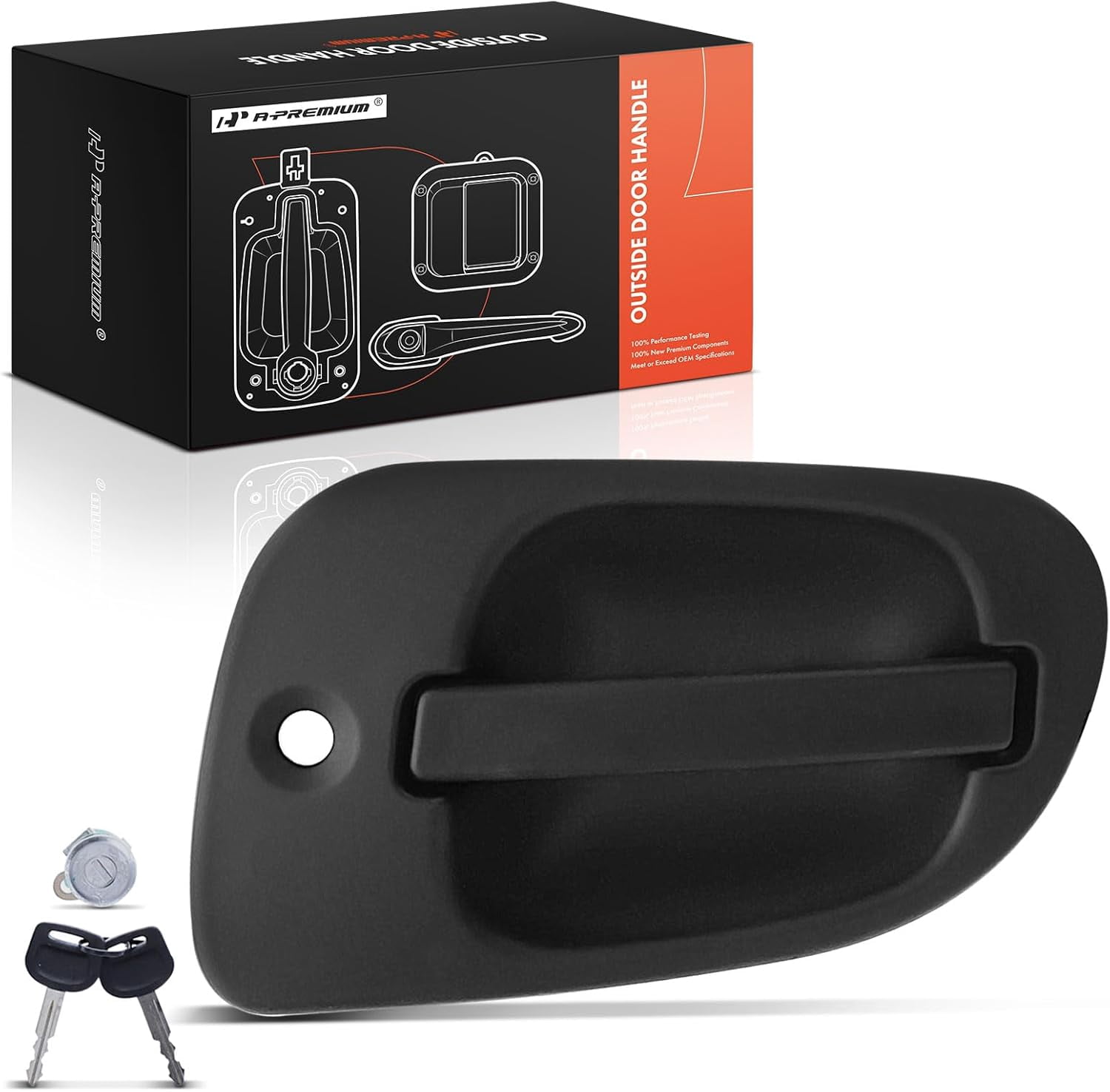 A-Premium Front Right Passenger Side Exterior Door Handle with Key ...