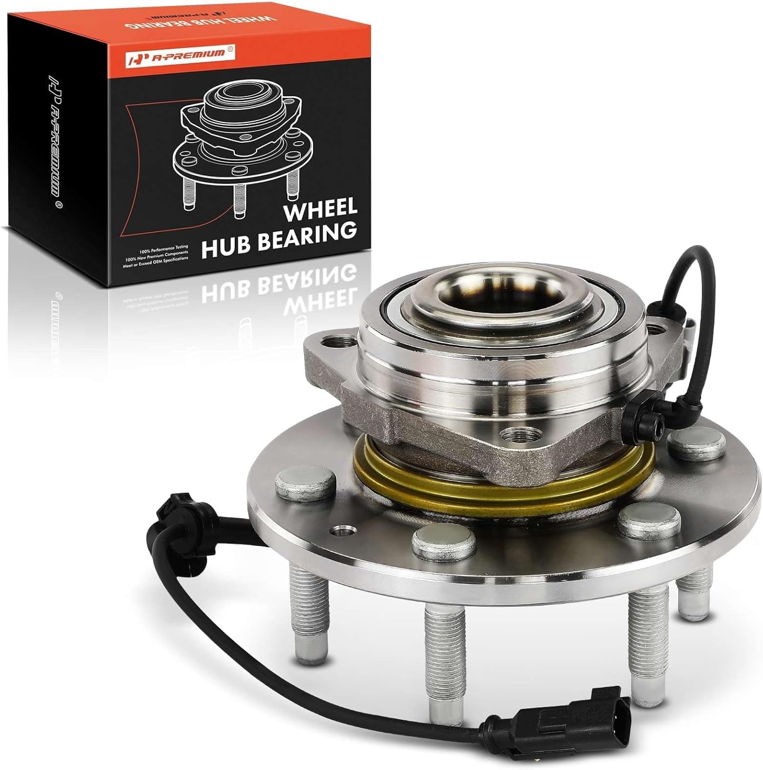 A-Premium Front Wheel Bearing and Hub Assembly Compatible with Chevy ...