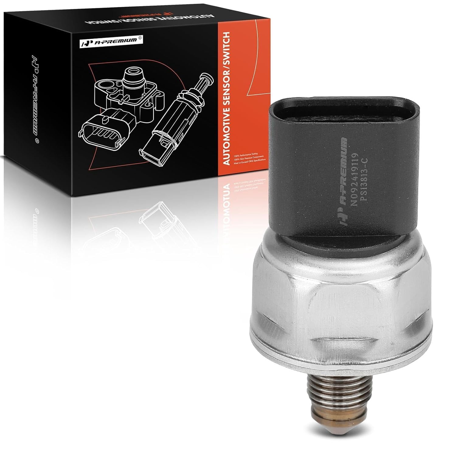 A-Premium Fuel Injection Pressure Sensor [4 Pins] Compatible with Chevy ...