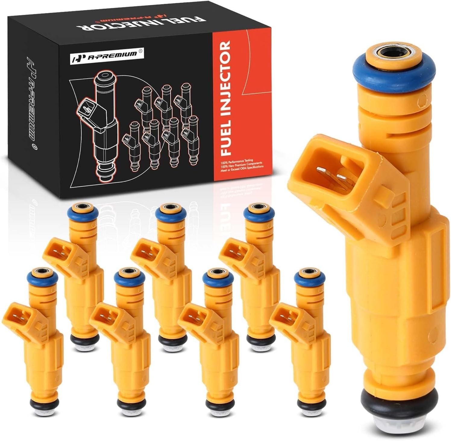 A-Premium Fuel Injectors Compatible with Ford Explorer, Crown Victoria ...