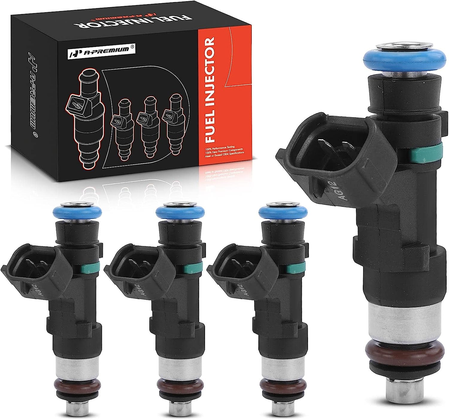 A-Premium 4-PC Fuel Injectors for Nissan Altima '07-'13, Sentra '07-'12 ...