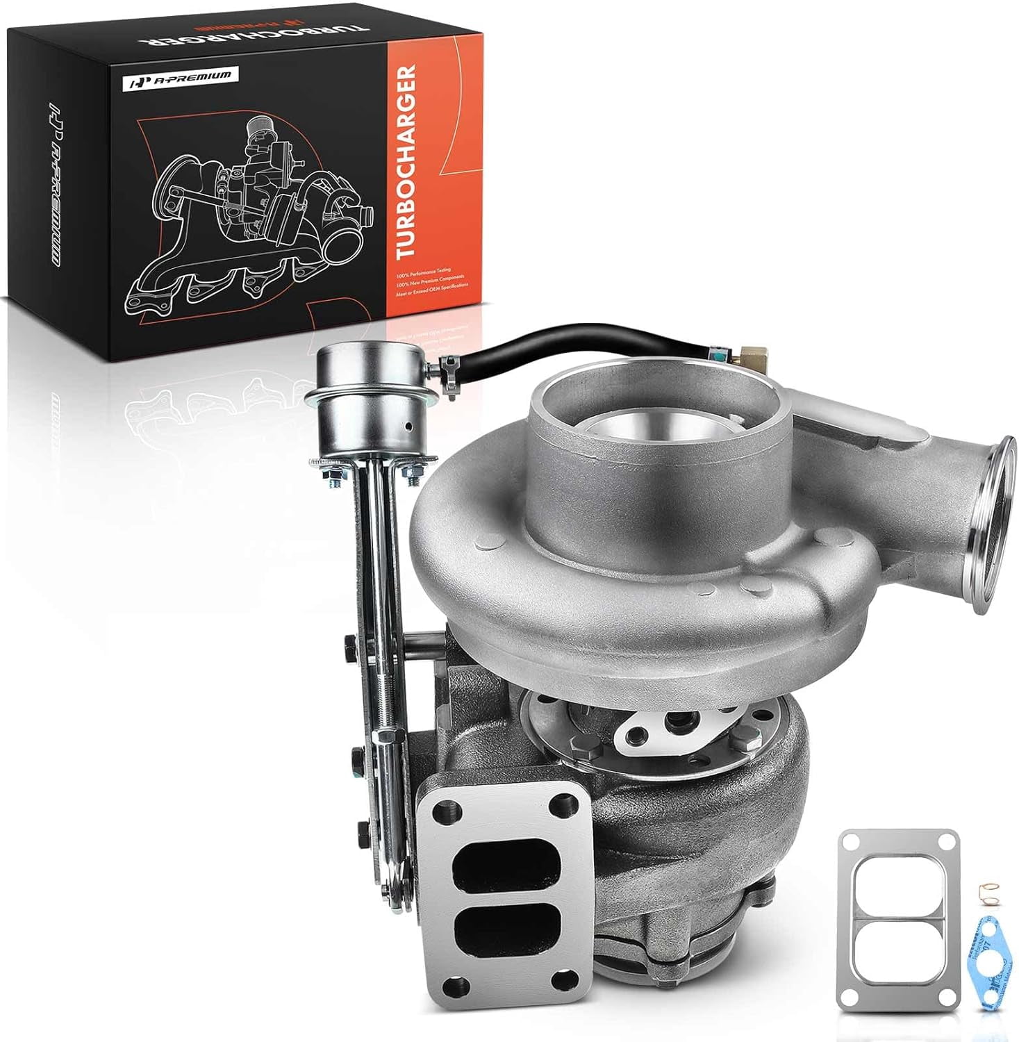 A-Premium HX35W Complete Turbo Turbocharger Kit, with Wastegate ...