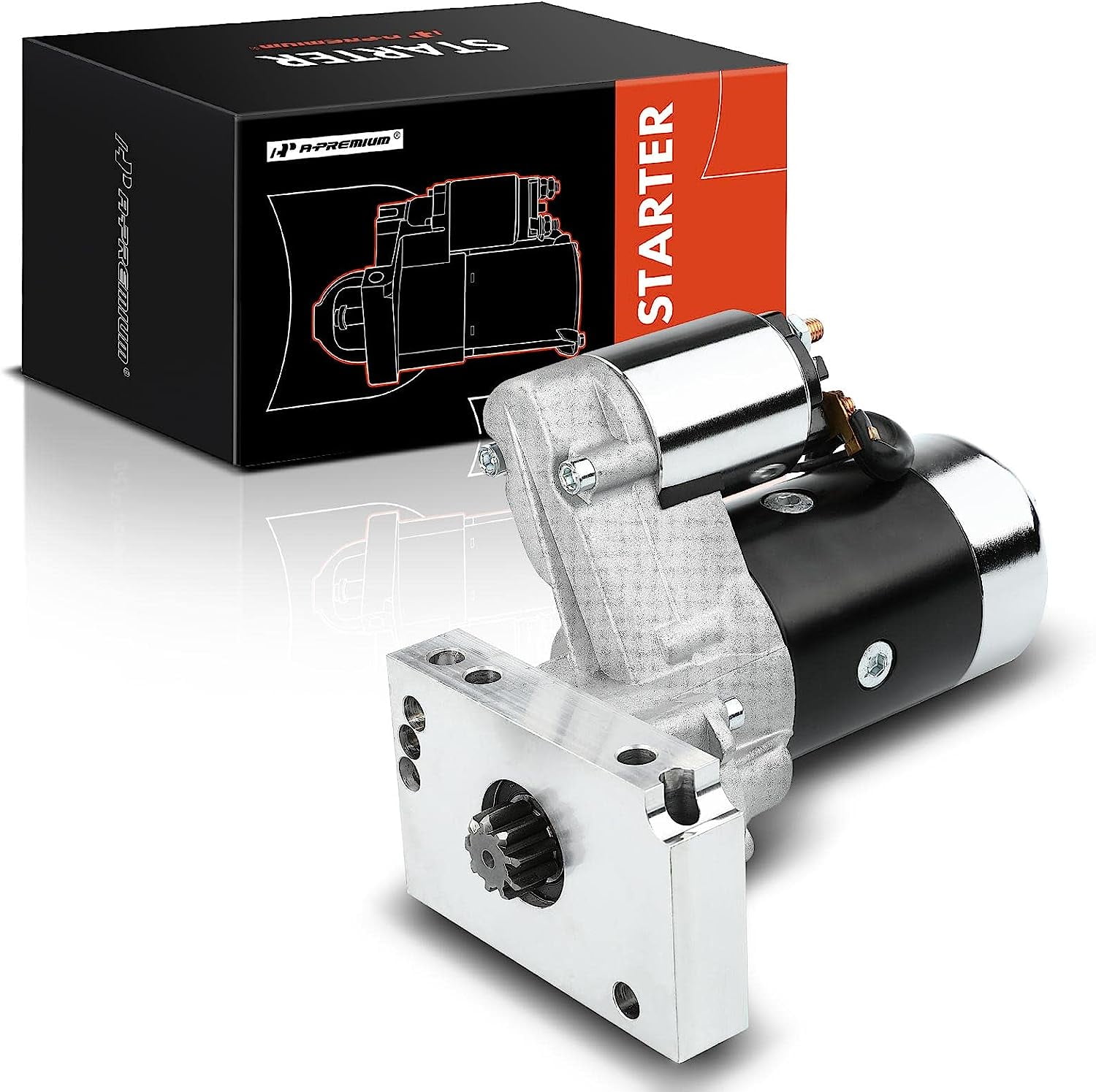 A-Premium Heavy-Duty High Torque Starter (Black) Compatible with GM ...