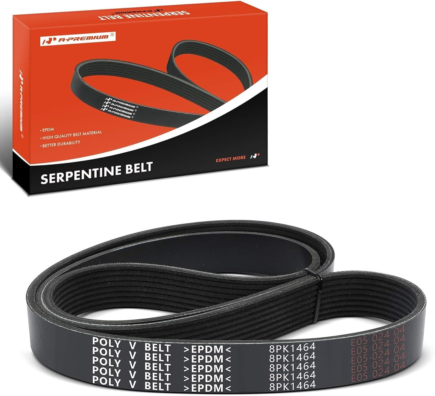 A-Premium Heavy-Duty Serpentine Drive Belt Compatible with Ford, Blue ...