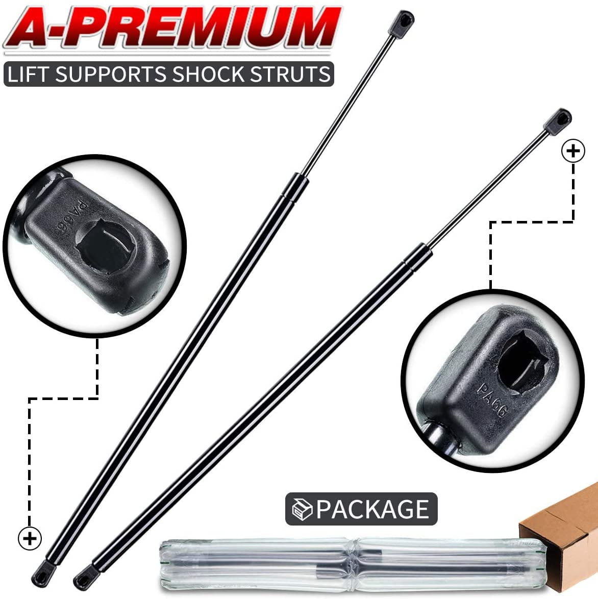 A-Premium Hood Bonnet Lift Supports Shock Struts Replacement for ...