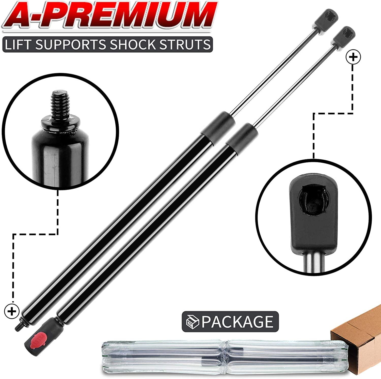 A-Premium Hood Bonnet Lift Supports Shock Struts Replacement for ...