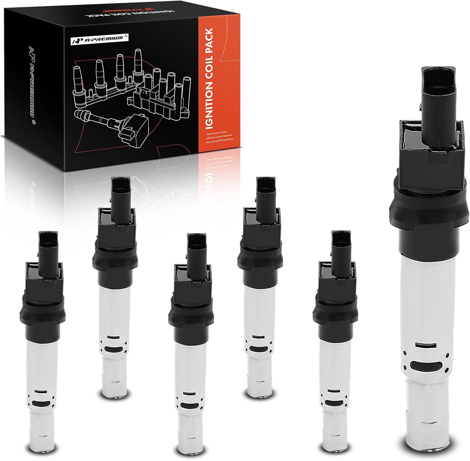 A-Premium Ignition Coil Pack Compatible with Audi Q7 2009-2010 ...