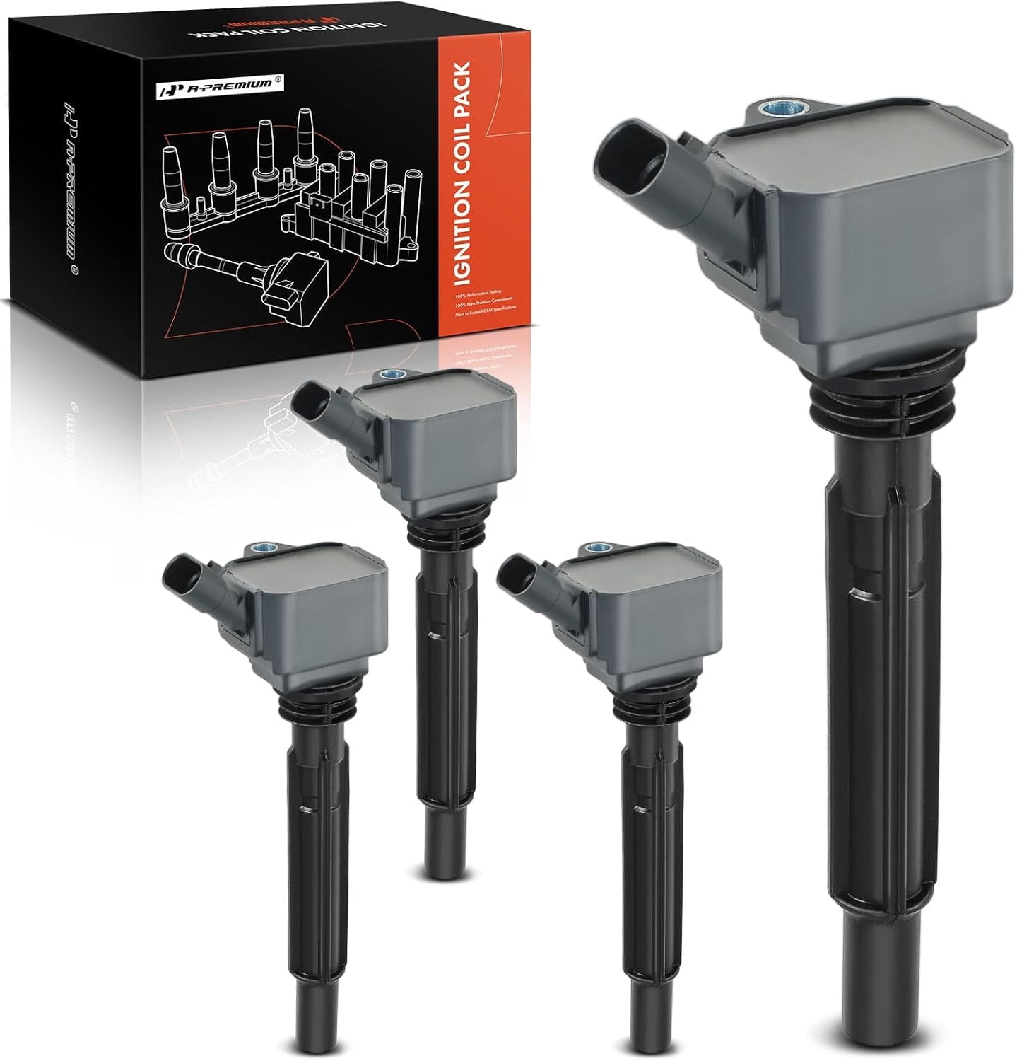 A-Premium Ignition Coil Pack, Compatible with Dodge Dart 2013-2016 ...