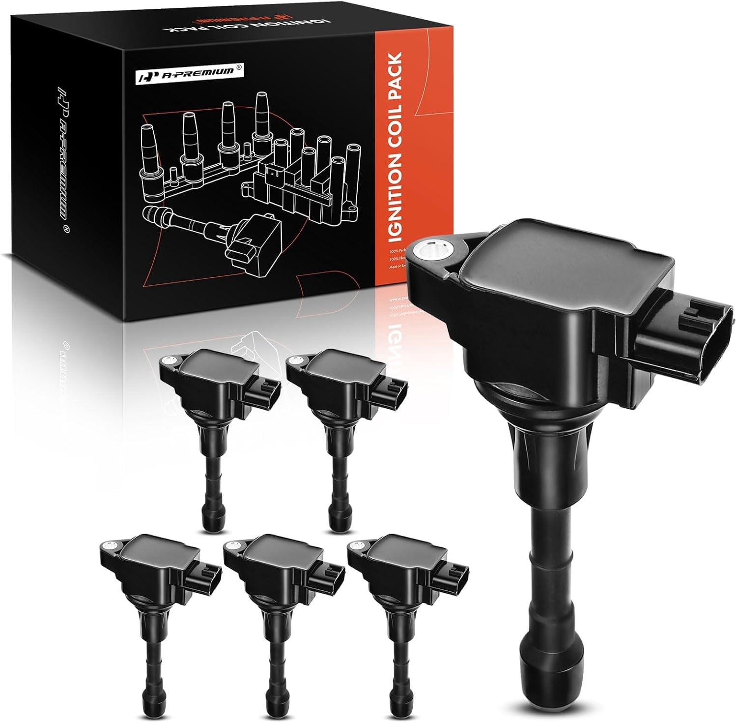 A-Premium Ignition Coil Pack Compatible with Nissan 370Z 2009-2019 ...