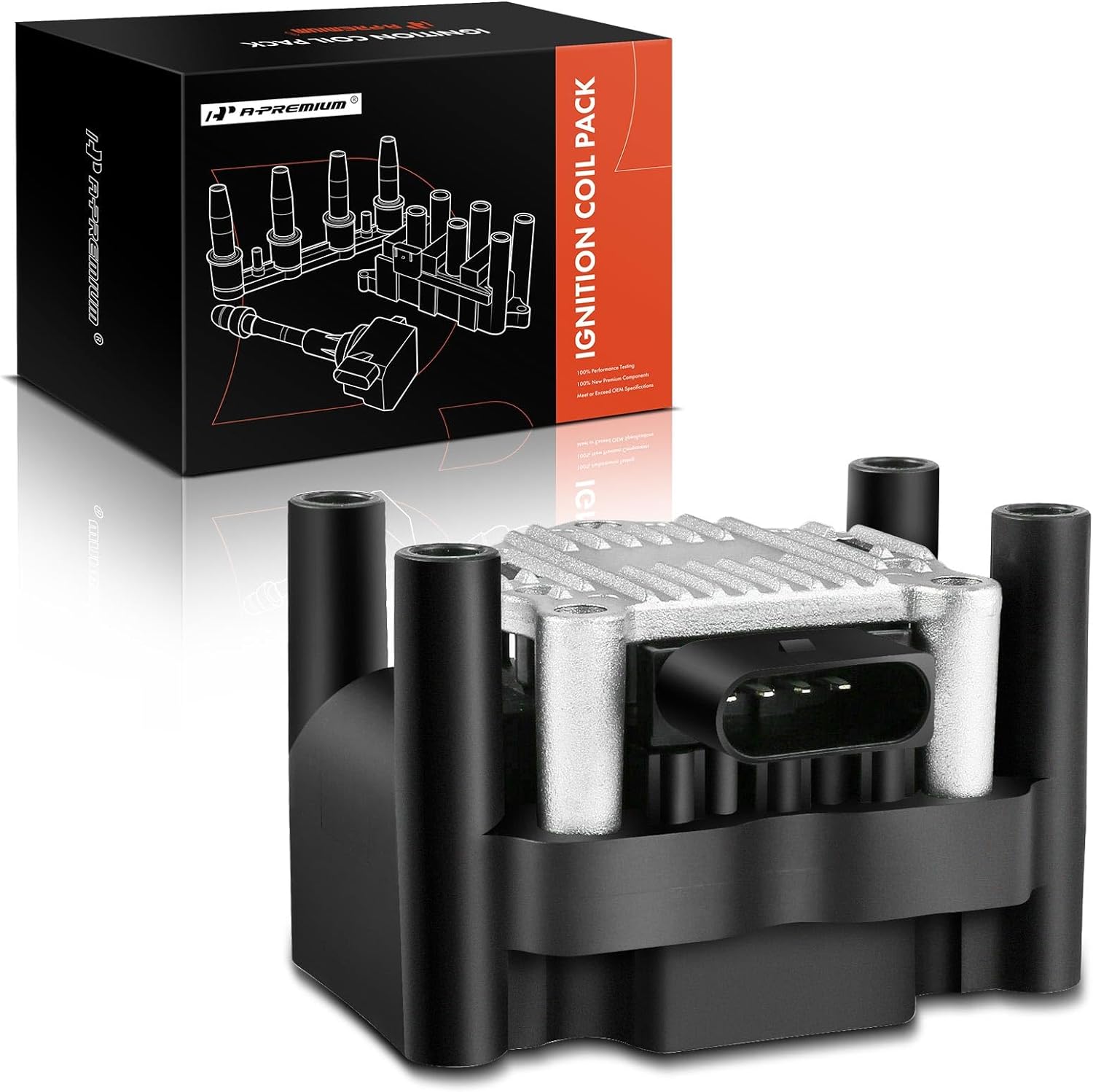 A-Premium Ignition Coil Pack Replacement for Volkswagen Beetle Golf ...