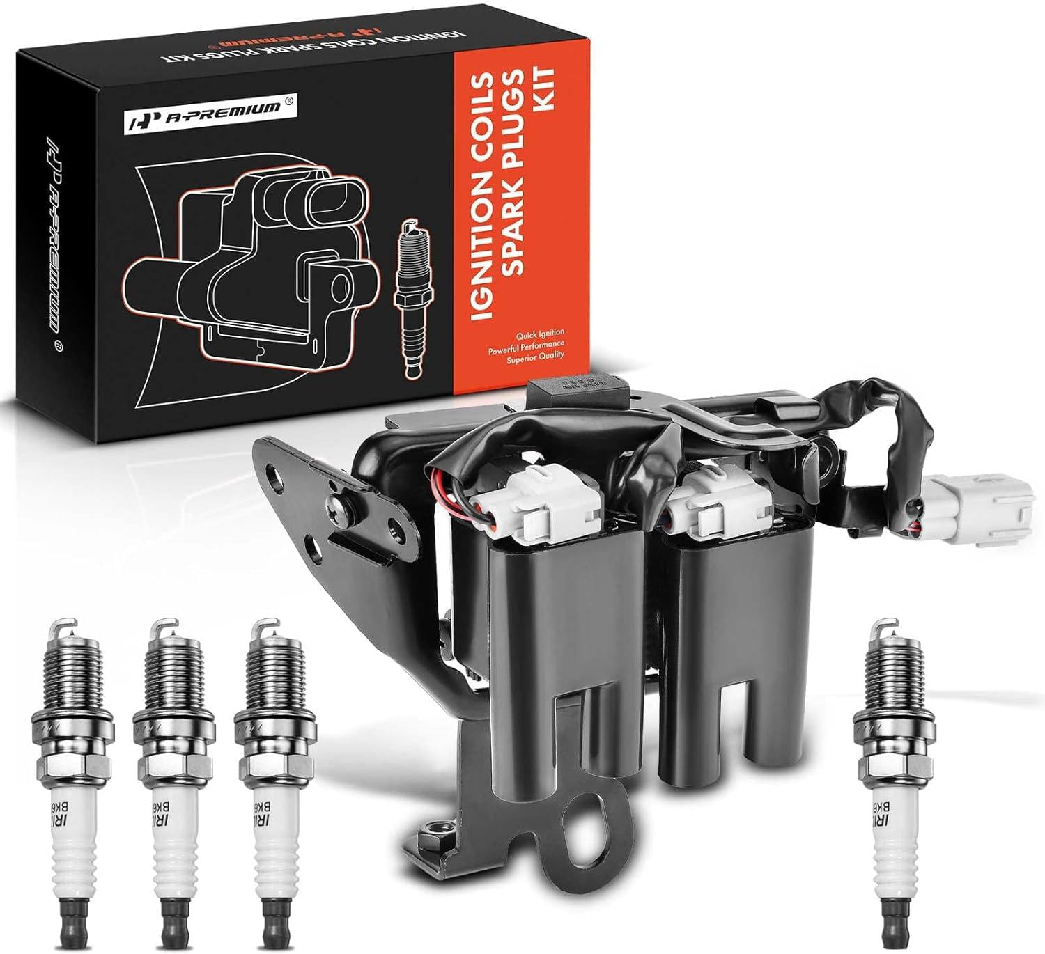 A-Premium Ignition Coils and Spark Plugs Kits Compatible with Hyundai ...