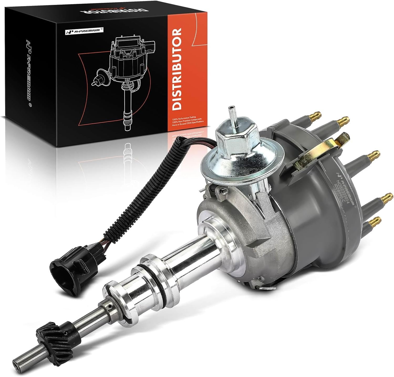 A-Premium Ignition Distributor with Cap and Rotor Compatible with Ford ...